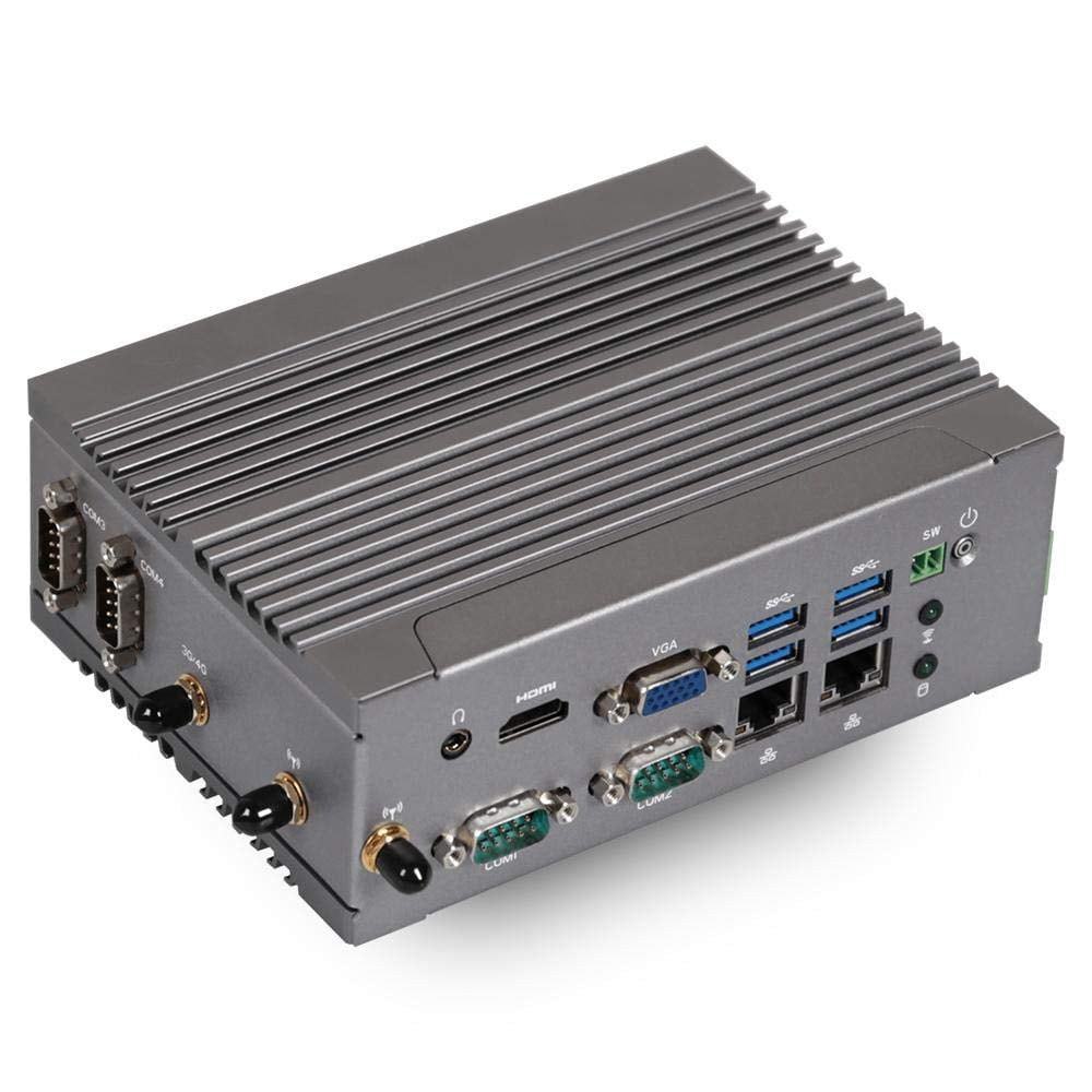 MITXPC GigaIPC QBiX Pro Gemini Lake Pentium Silver J5005 Industrial Fanless DIN Rail PC (4GB ...