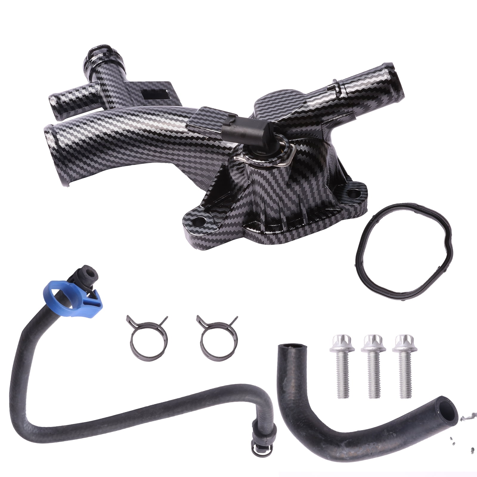 MITZONE Aluminum Carbon Strip Type Coolant Housing Water Outlet with ...