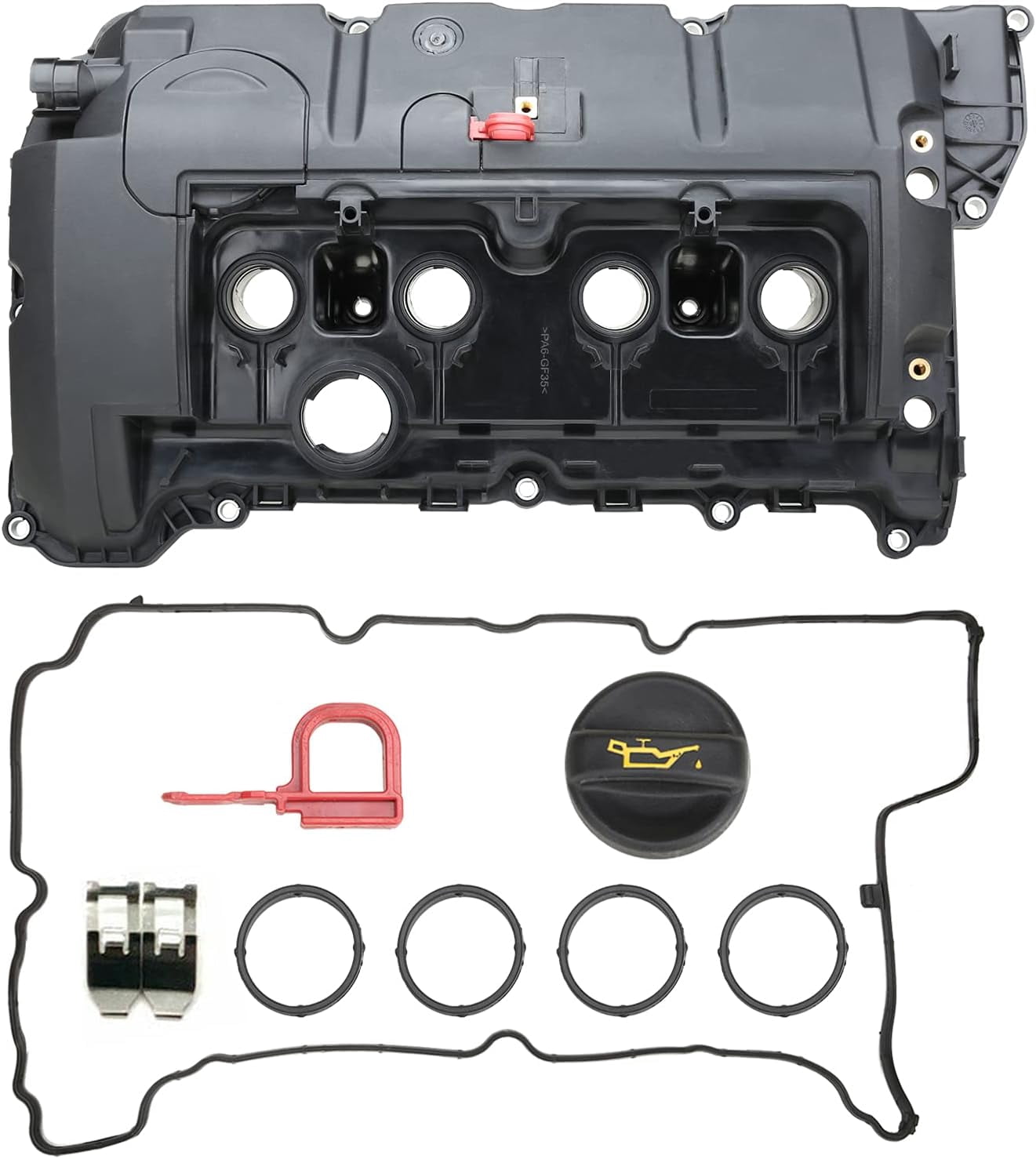 MITZONE Cylinder Head Valve Cover Compatible for 2007-2015 Mini Cooper ...