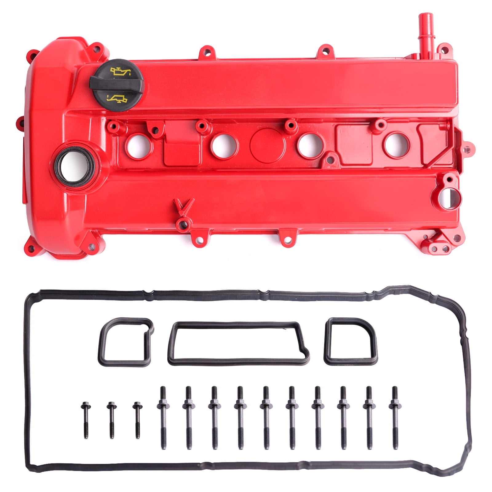 MITZONE Upgrade Aluminum Valve Covers Kit Compatible with Mazda 3, 5, 6 ...
