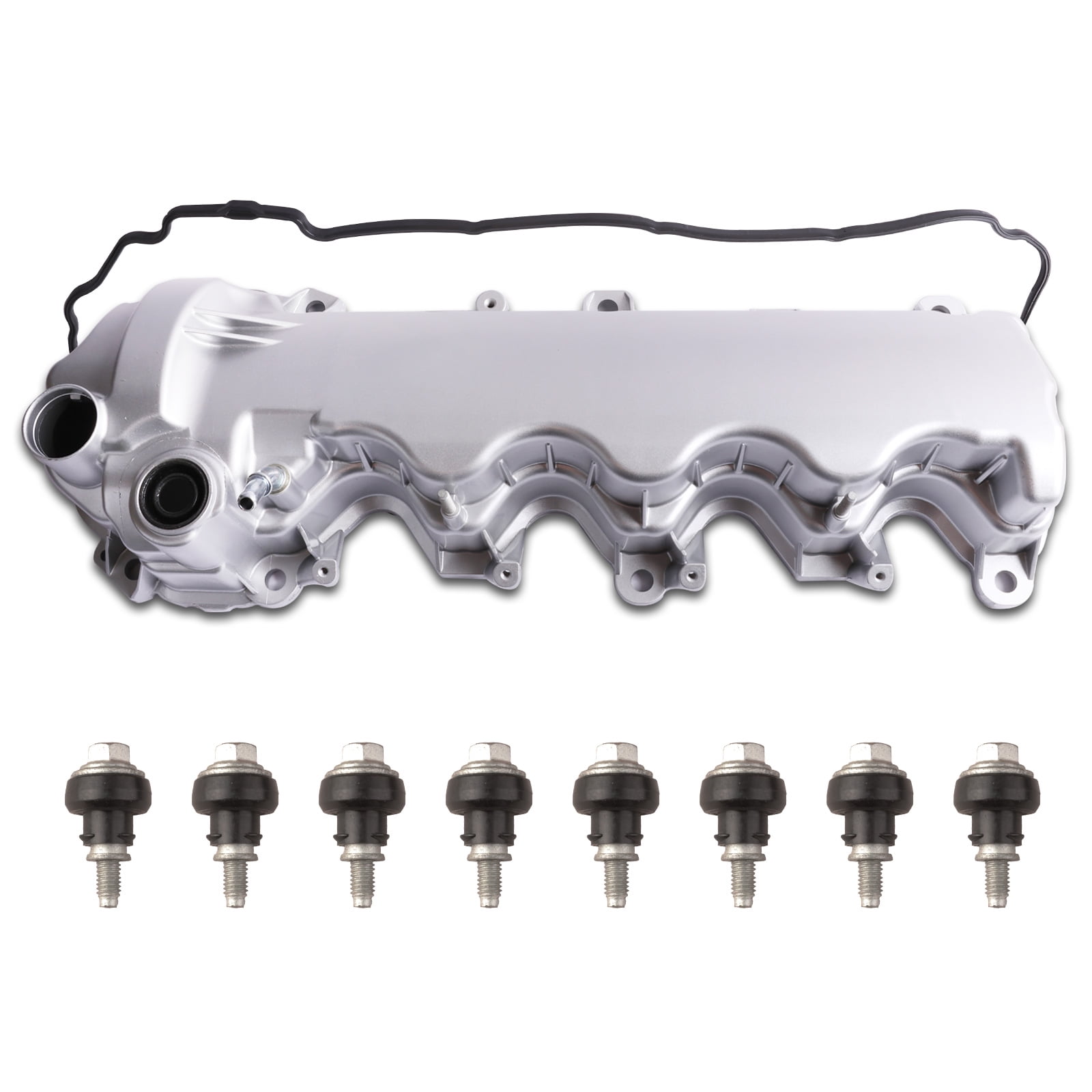 MITZONE Upgrade Right Aluminum Valve Cover Kit Compatible with Ford ...