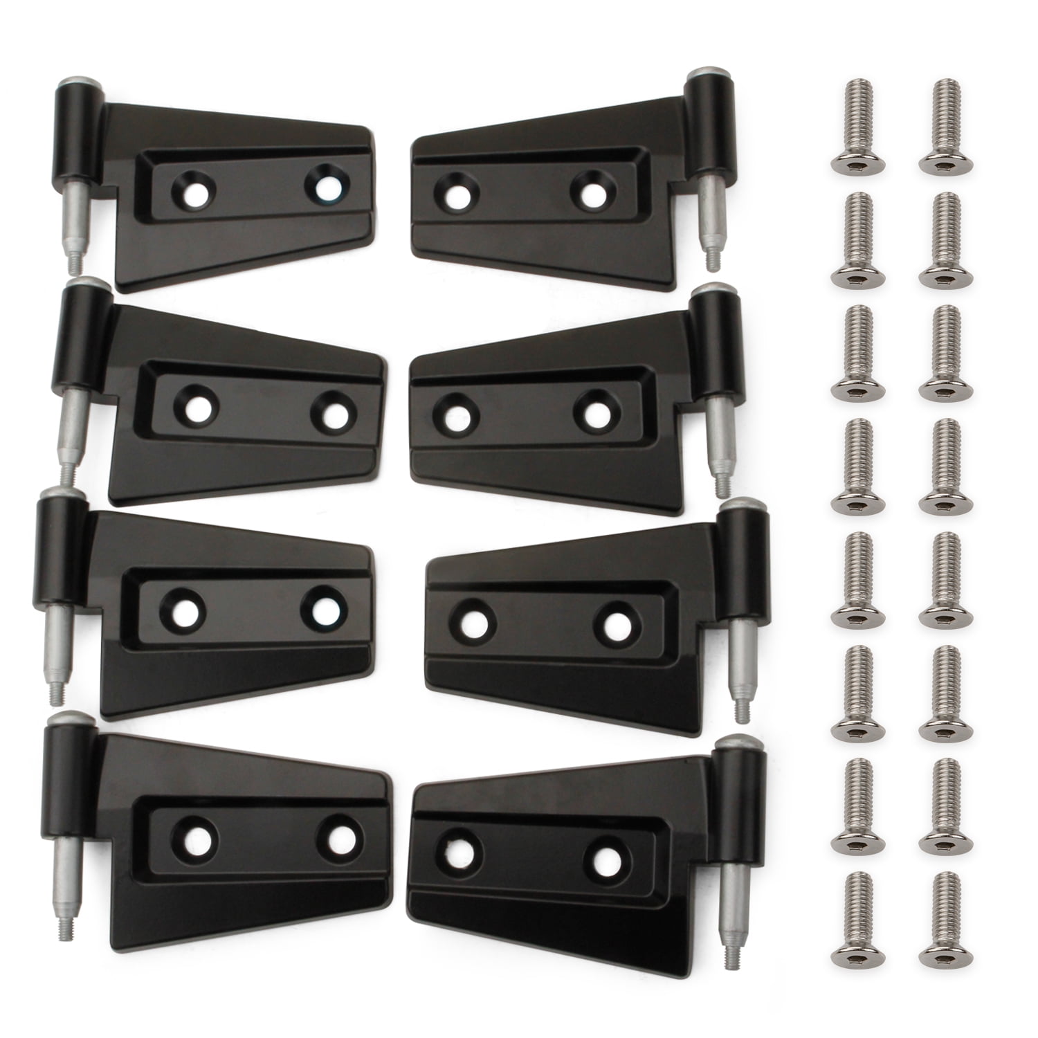 MITZONE Wrangler Door Hinge Kit compatible with 2007-2018 Jeep Wrangler ...