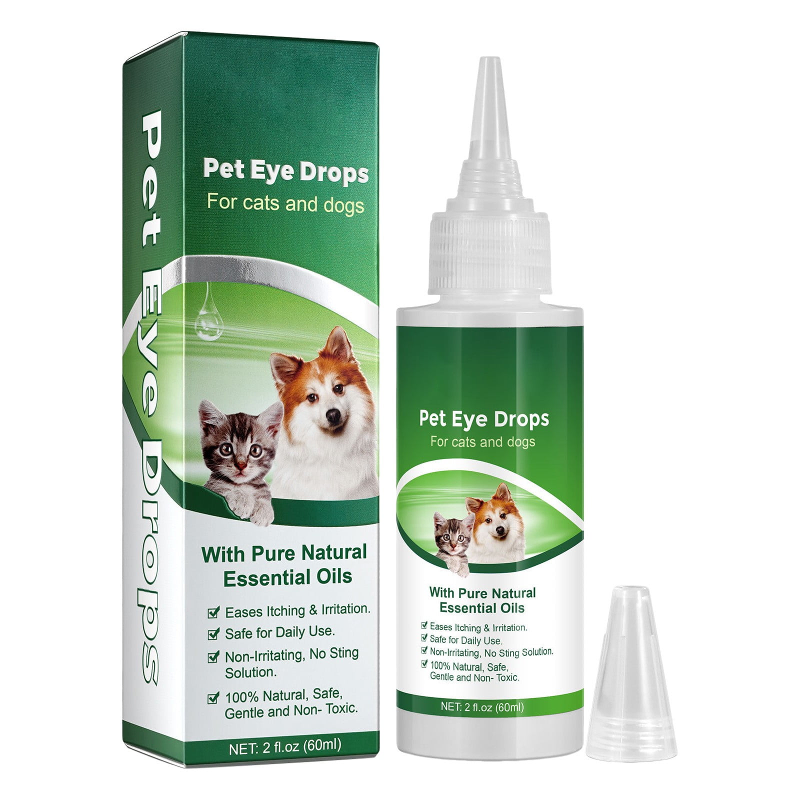 MIUBAGIAL Dog Eye Drops Dog Eye Eye Drops for Dogs Ease Red Eyes Dog ...