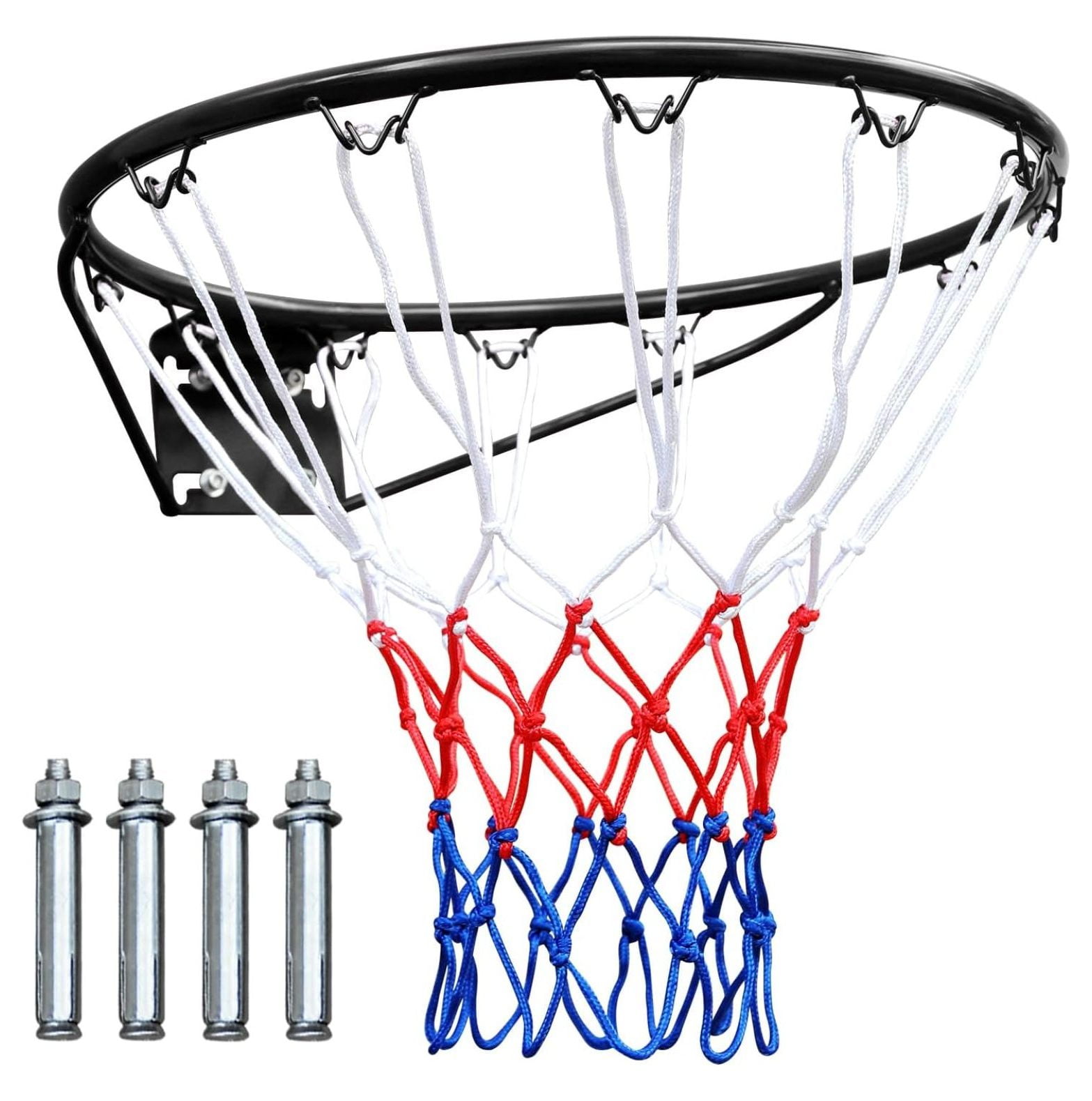 MIUDGIG 18" Basketball Rim Replacement, Heavy Duty Breakaway Rim and ...