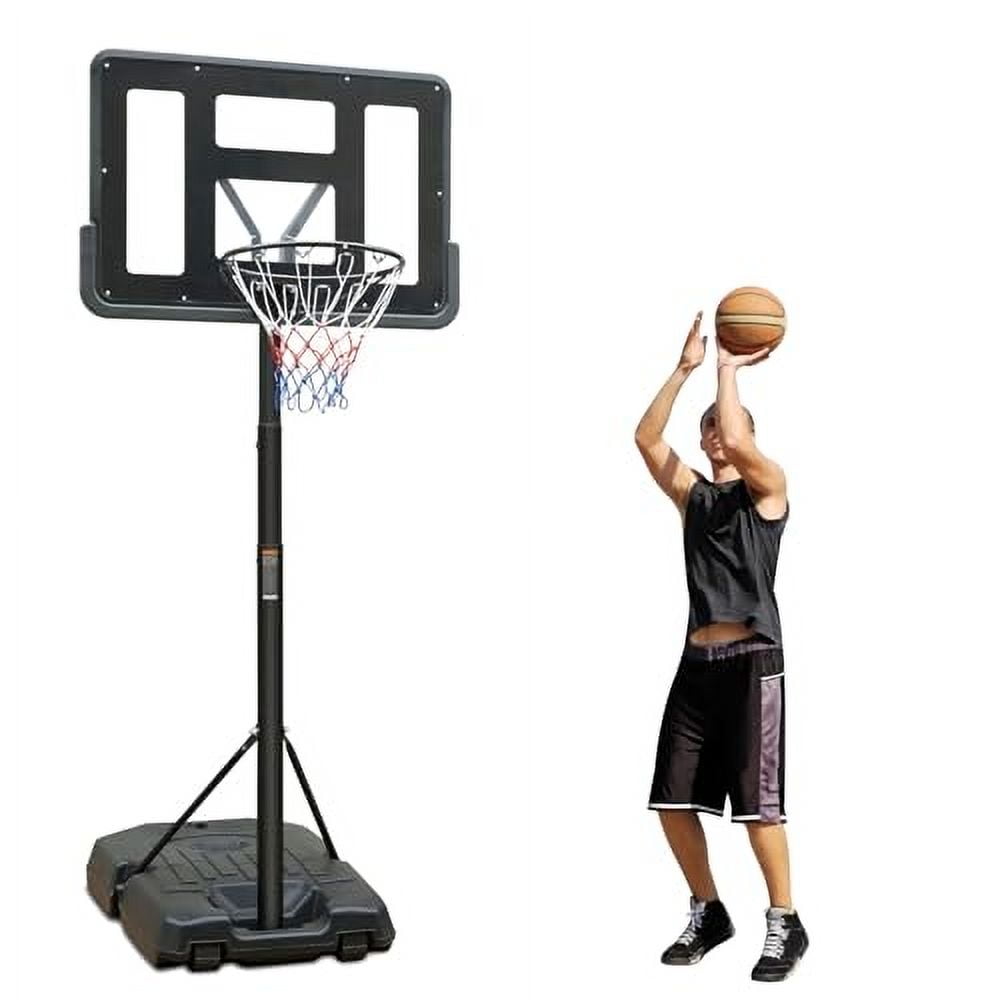 MIUDGIG 6.6-10Ft Portable Basketball Hoop & Goals, Adjustable Height ...