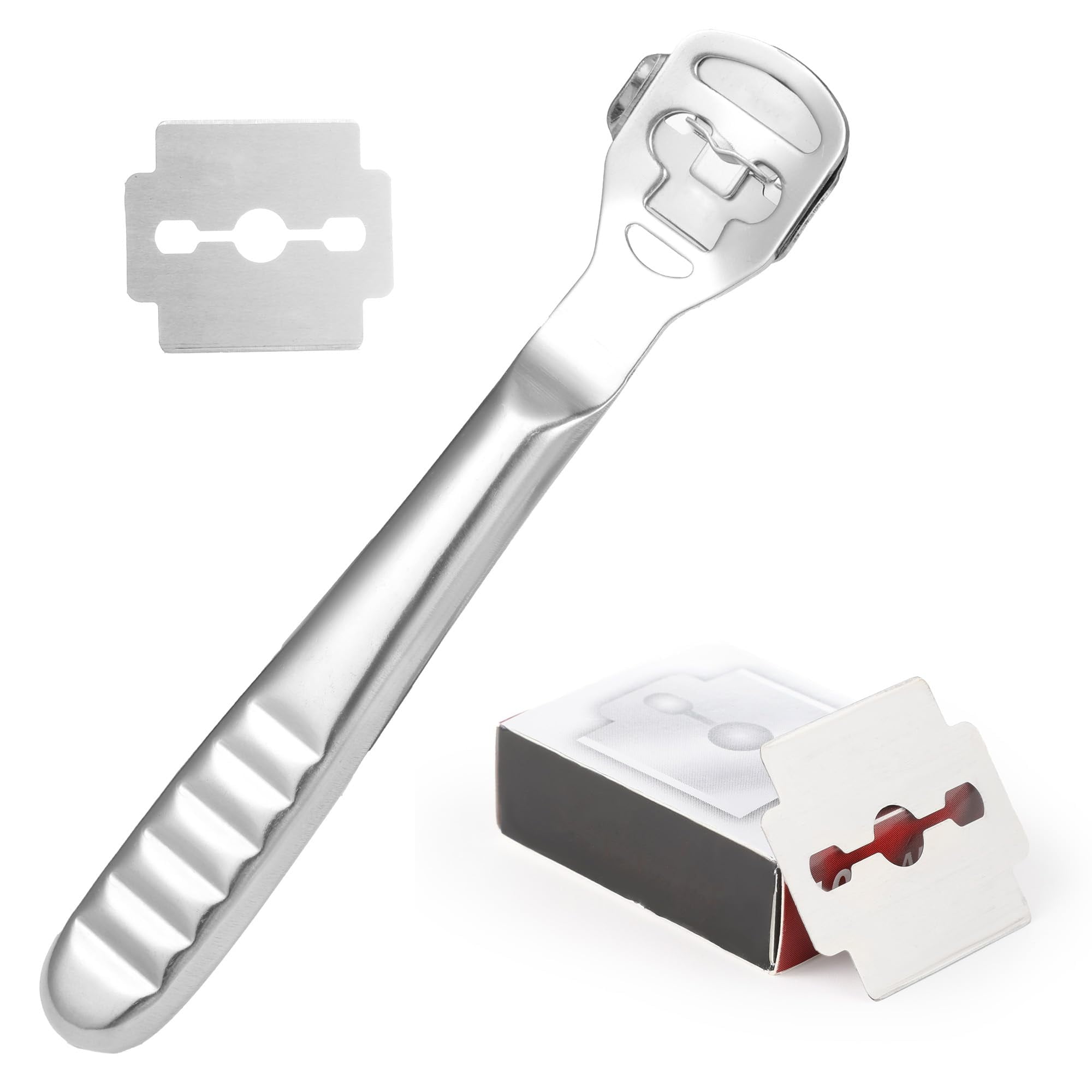 MIUKAA Callus Shaver Kit with 10 Blades, Callus Remover for Feet ...