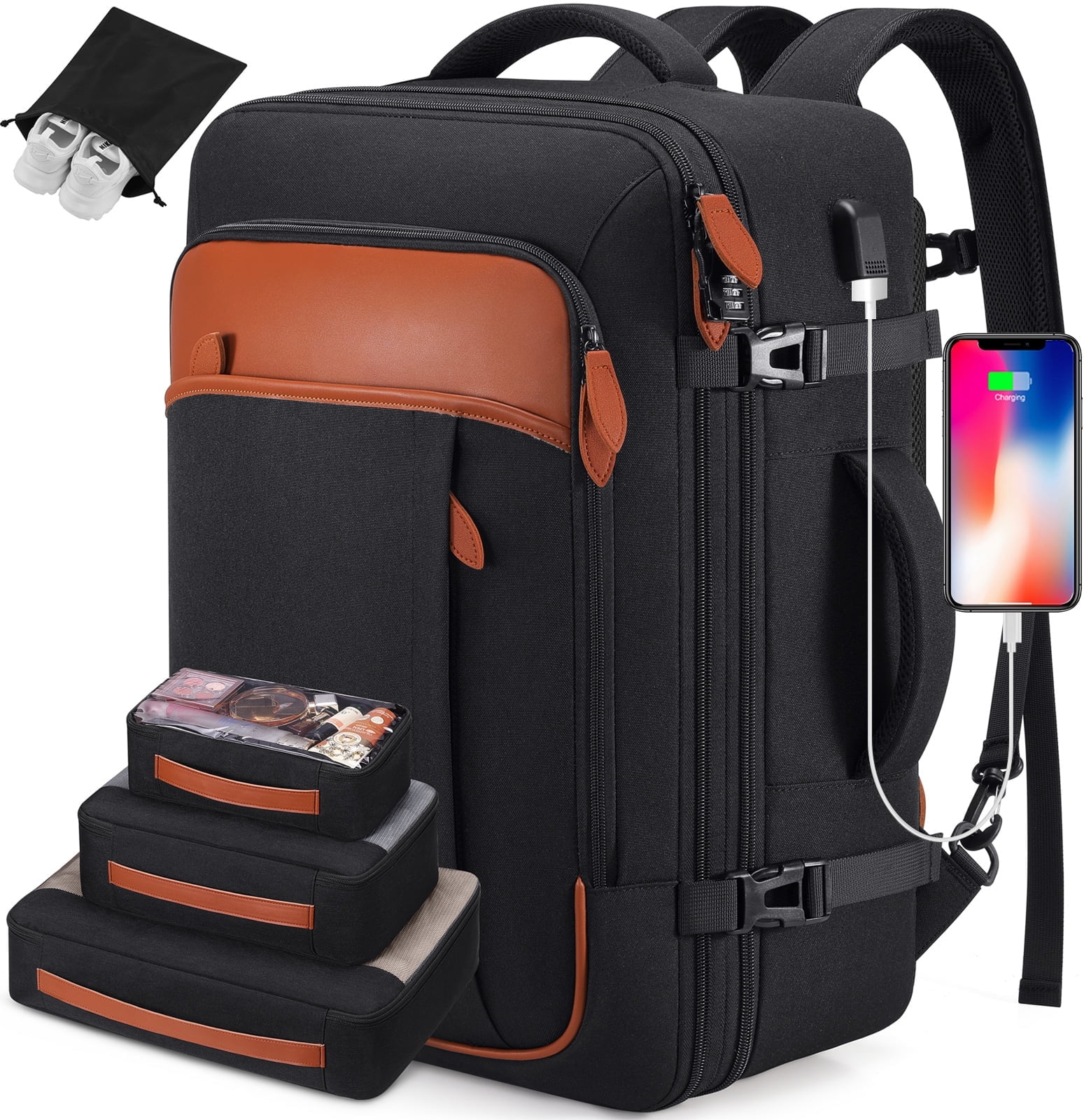 Free Shipping! UKEIN Travel Backpack Carry On Expandable 42L Waterproof ...
