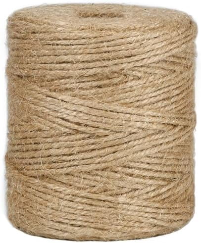 MIUTRY 656 Feet 3mm Jute Garden Twine, Heavy Duty Natural Twine String ...