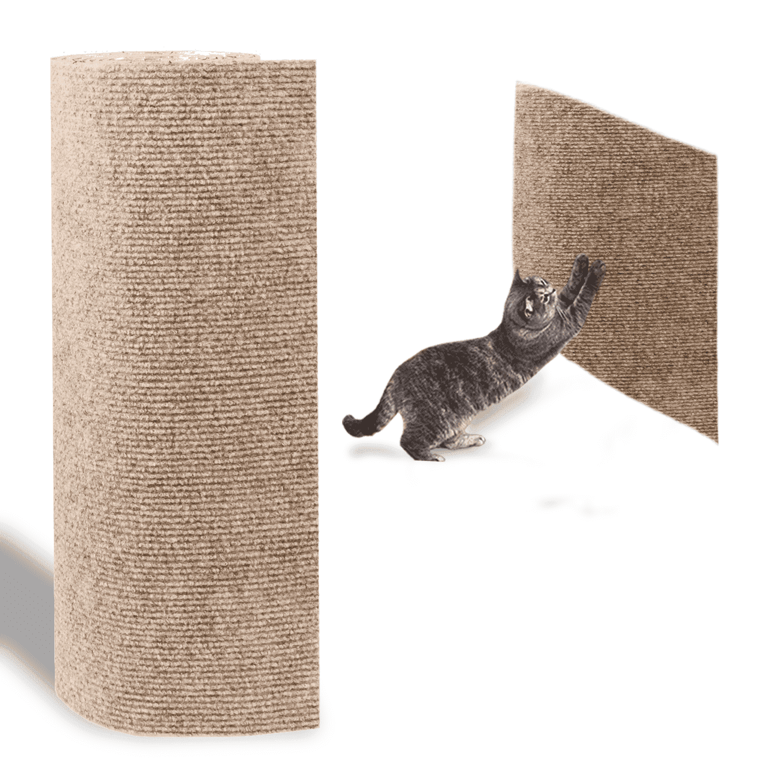 MIUZMORE Cat Mat, 98.4" x 15.8" Trimmable Replacement Cat Carpet, Self ...