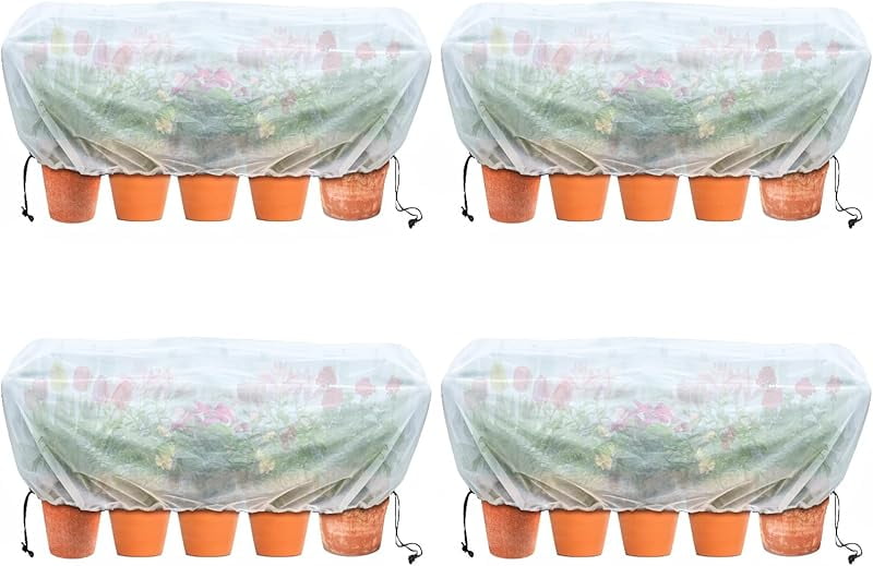 MIXC 6 Packs 2 Size Insect Netting Bags, Garden Bird Barrier Mesh ...