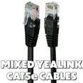 MIXED Yealink (3.3FT/1M) Cat5e Ethernet Cables - Black (E348815 ...