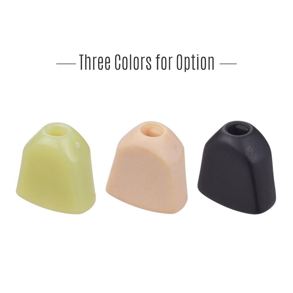 MIXFEER 6PCS Tuning Peg Caps Polished Tuner Key Button Cap String Knob ...