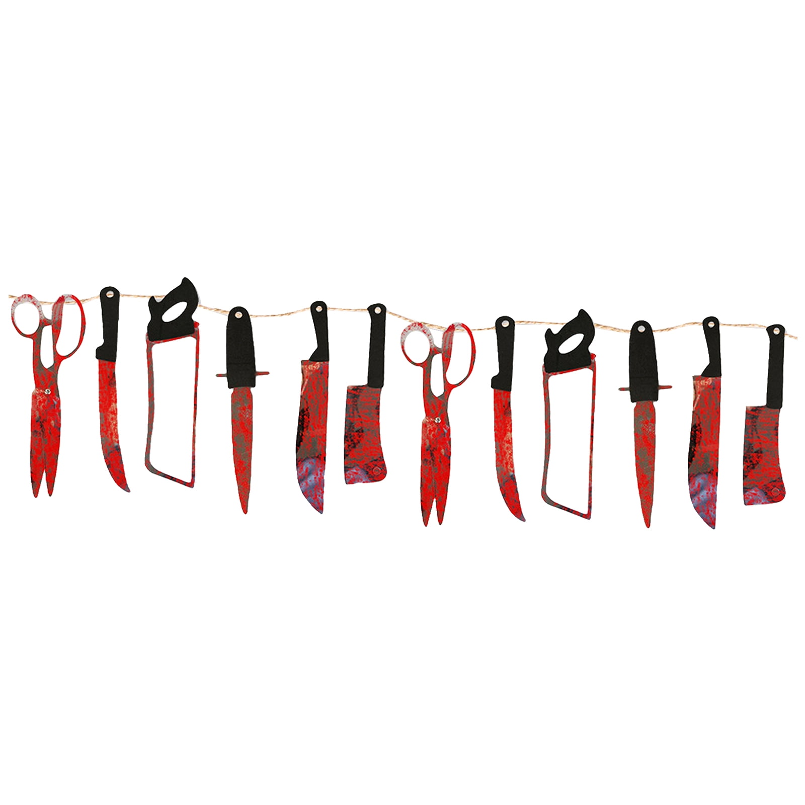 MIXFEER 8FT Bloody Banner Scary Hanging Banner Bloody Garland Banner ...