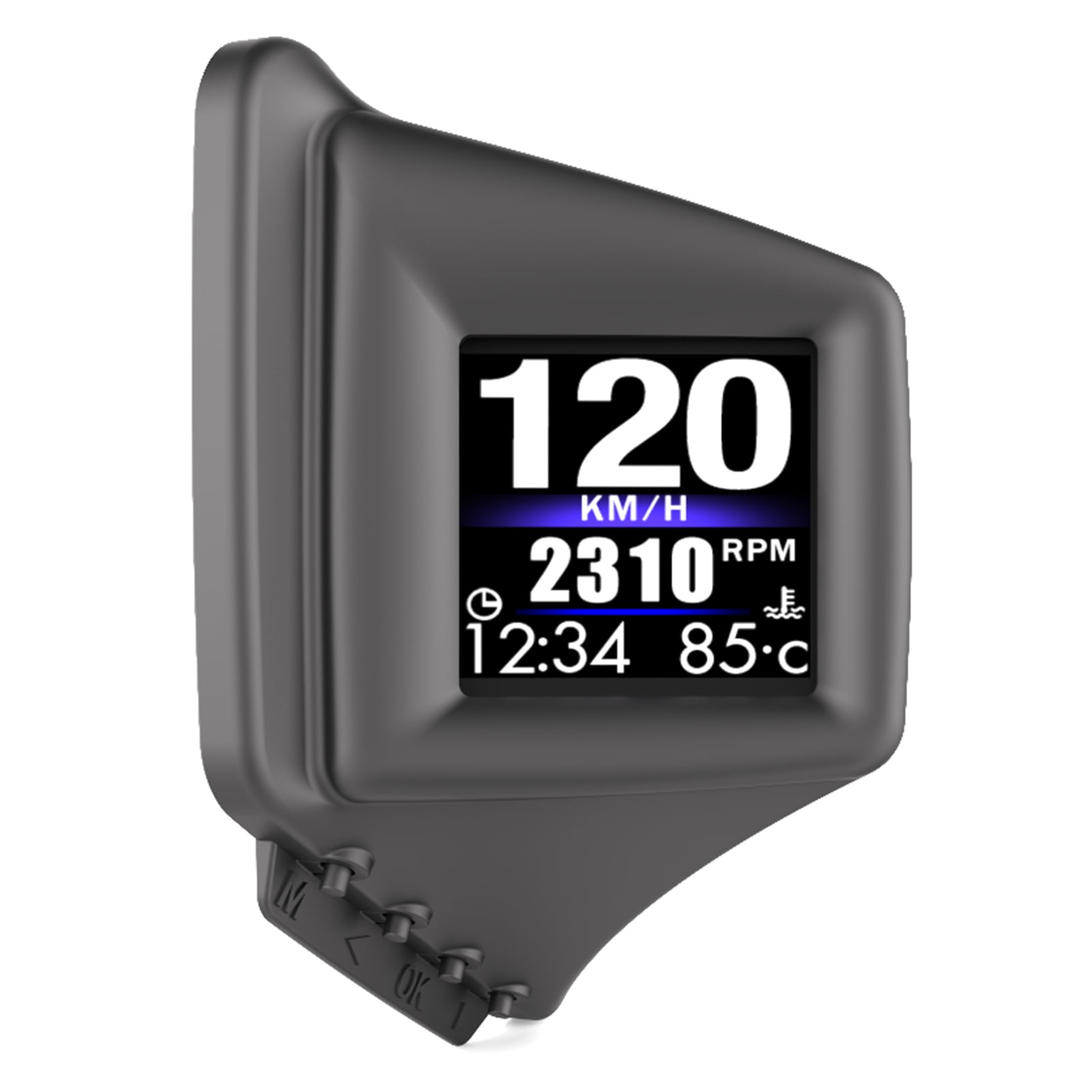 MIXFEER Car HUD Display, OBD+ Smart Gauge High Definition Speedometer ...