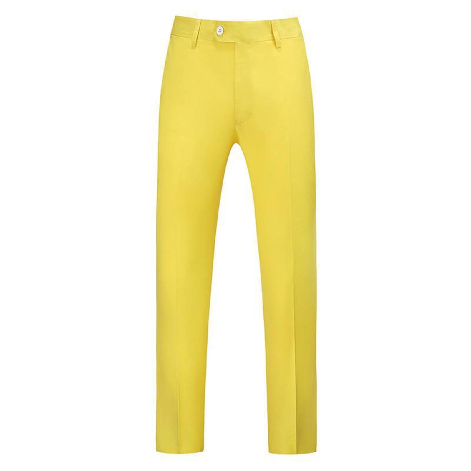 MIXUE Mens Cargo Pants Solid Color Classic Veneer Crease Flat Head ...