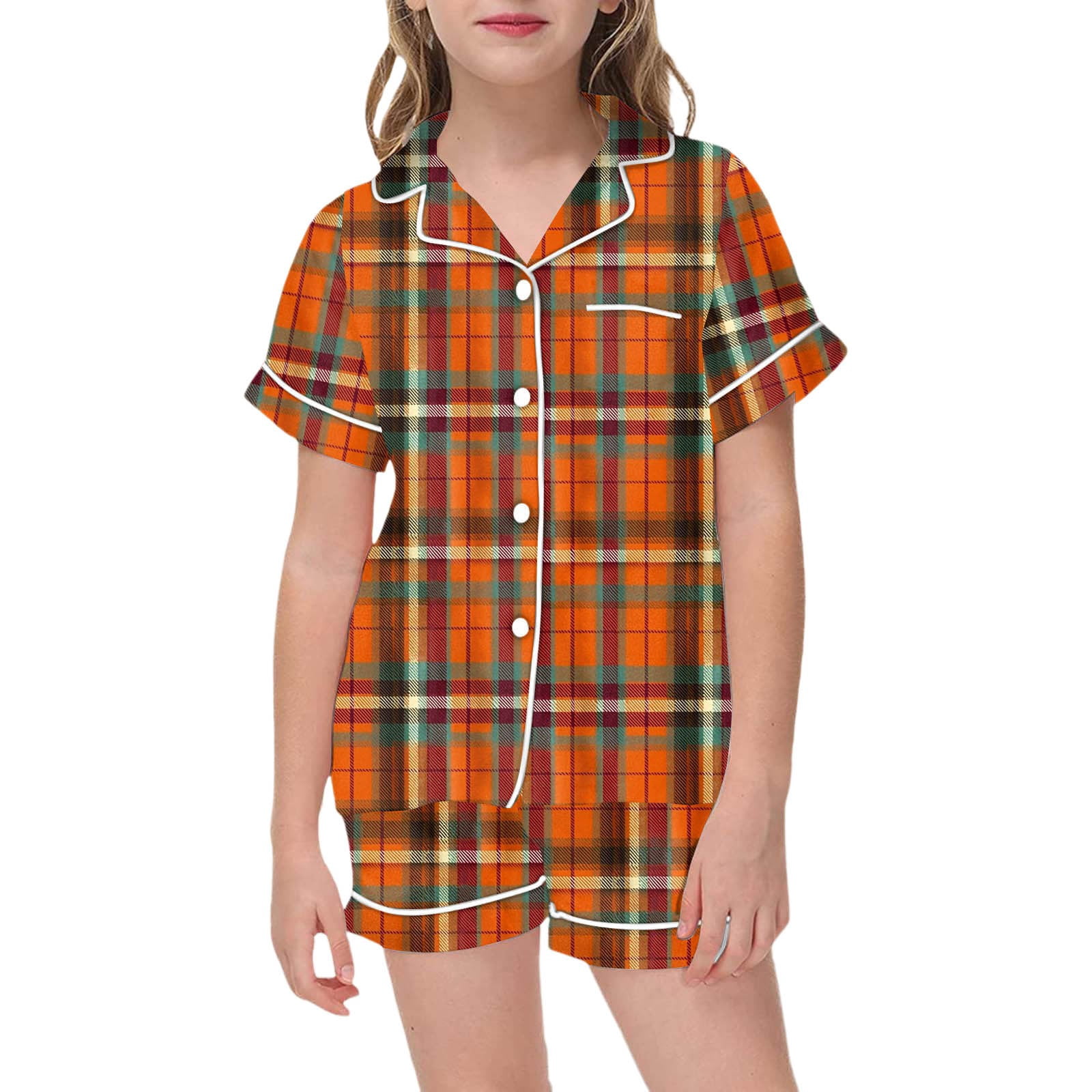MIXUE Toddler Girls Pajamas Halloween Pajama Set Cute Buttons Down ...