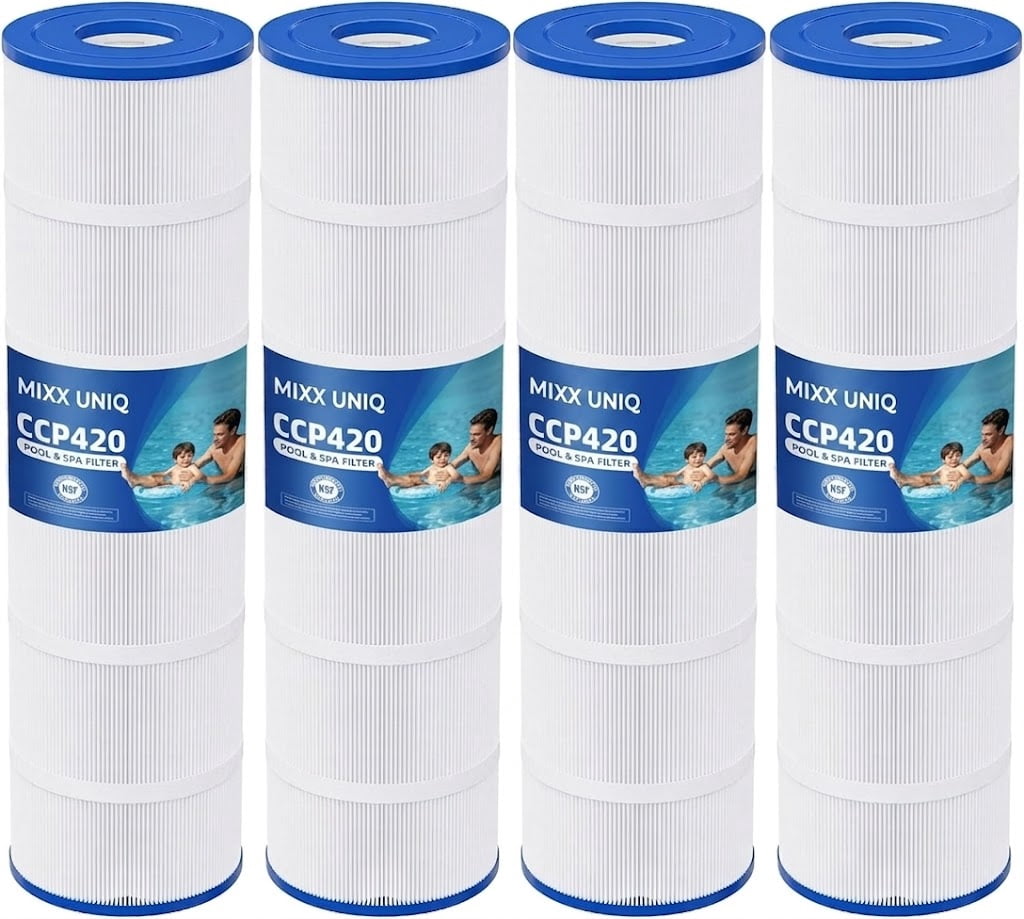 MIXX UNIQ CCP420 Pool Filter Cartridges 4 Pack, Compatible with Pentair ...