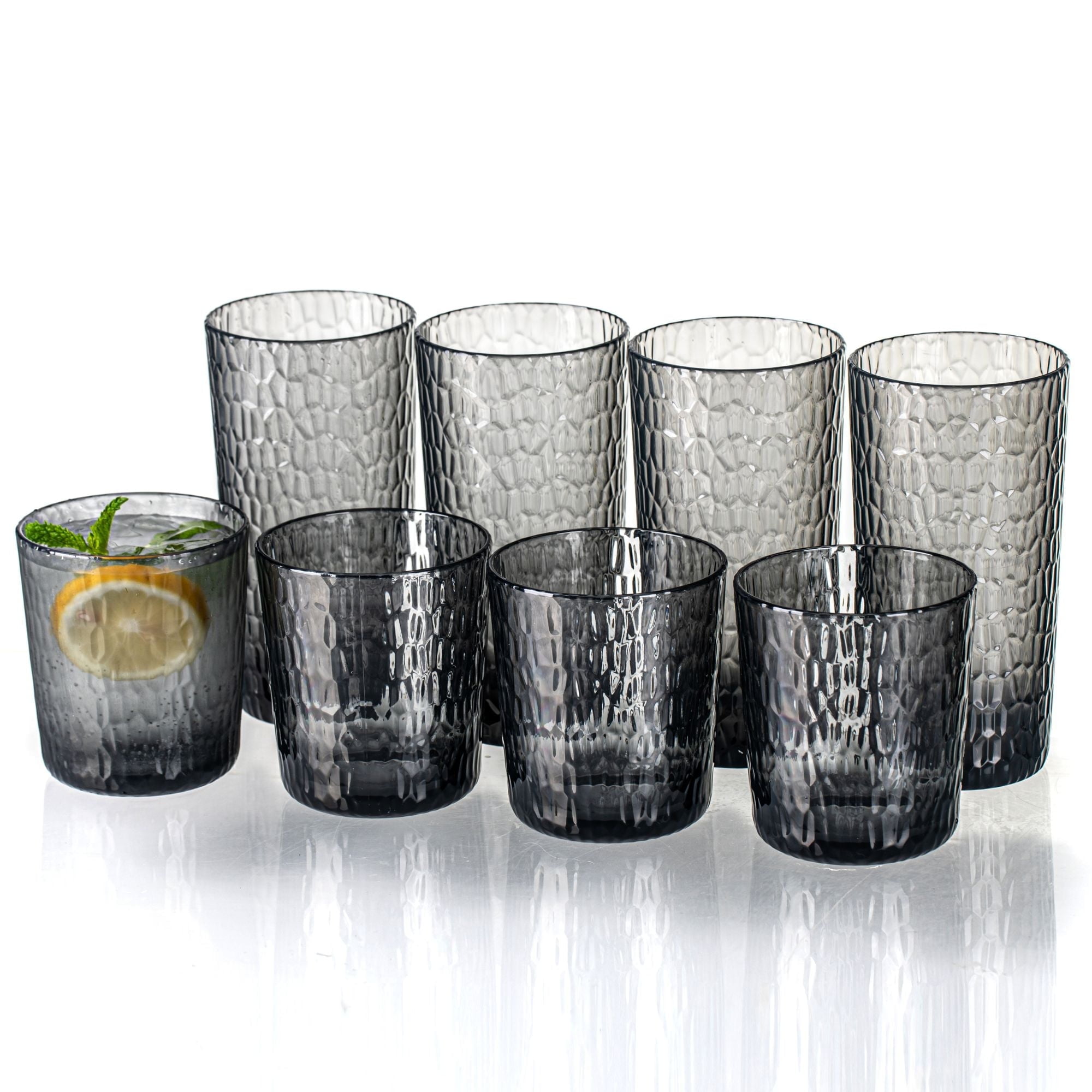 MIYOPESI 15oz and 22oz Colorful Acrylic Glasses Drinkware (Set of 8 ...