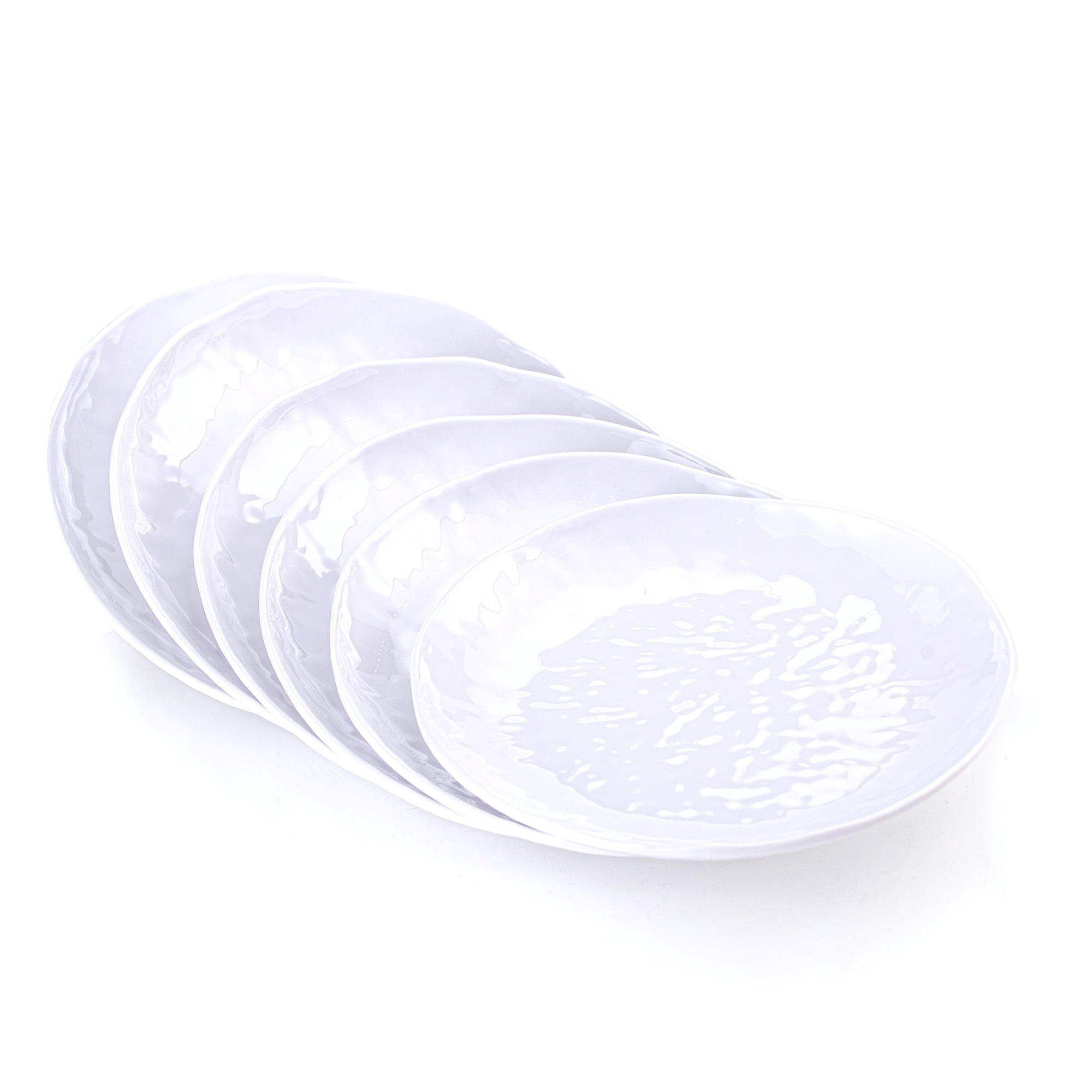 MIYOPESI 6.7-Inch Melamine Dessert Plates (Set of 6) - Unbreakable and ...