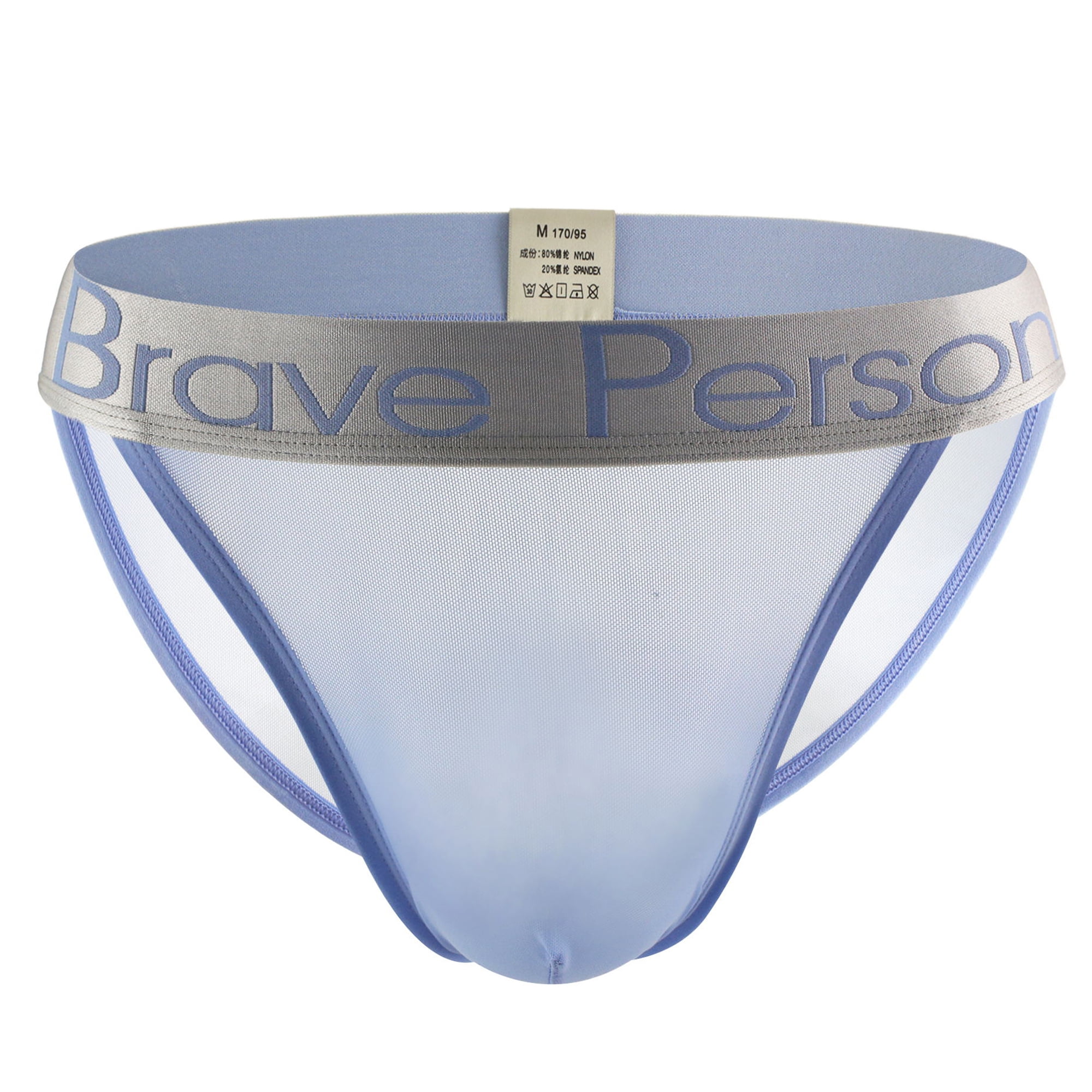 MIZOK Mens Jockstrap Ice Silk Jock Strap Sexy Mesh Breathable Underwear ...