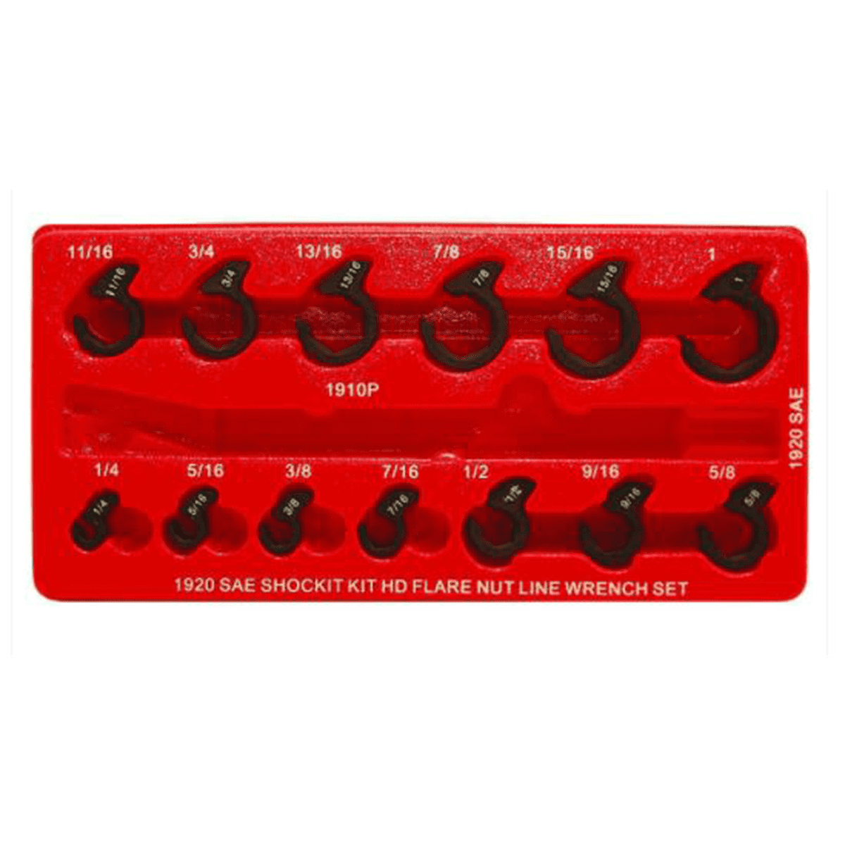 MIlton 13 Piece SAE SHOCKIT Crows Foot Set - Heavy Duty Automotive ...