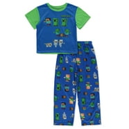 Minecraft Boys Long Sleeve Pajama Set, 2-Piece, Sizes 4-16 - Walmart.com