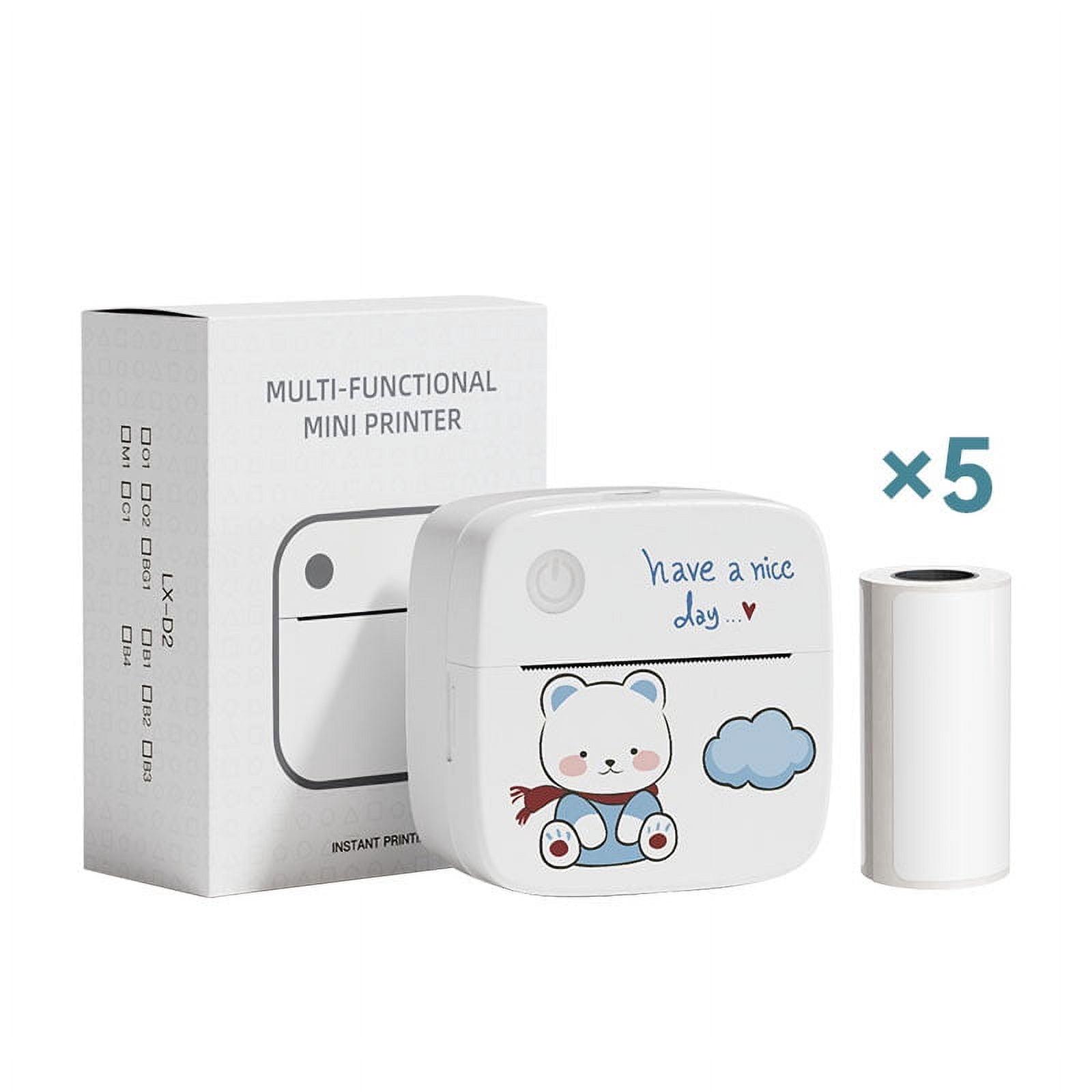MIni Printer label thermal Printer photo picture graffiti machine MIni ...