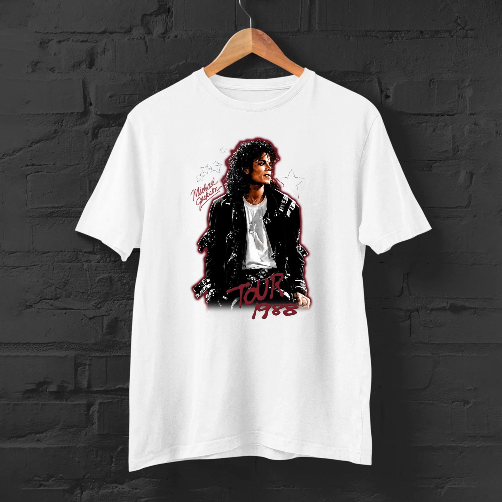 MJ Bad Tour 1988 MJ Tee (2024)-TH699 - Walmart.com