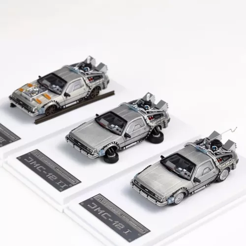 MJ Model x LMLF 1:64 DeLorean Time Machine Back To The Future Diecast ...