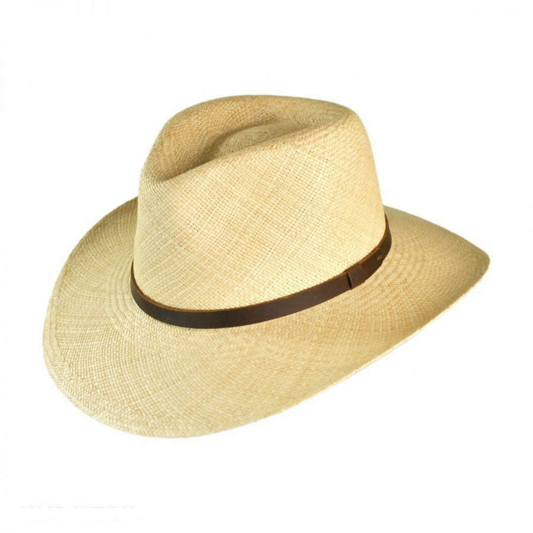 MJ Panama Straw Outback Hat - M - Natural - Walmart Business Supplies