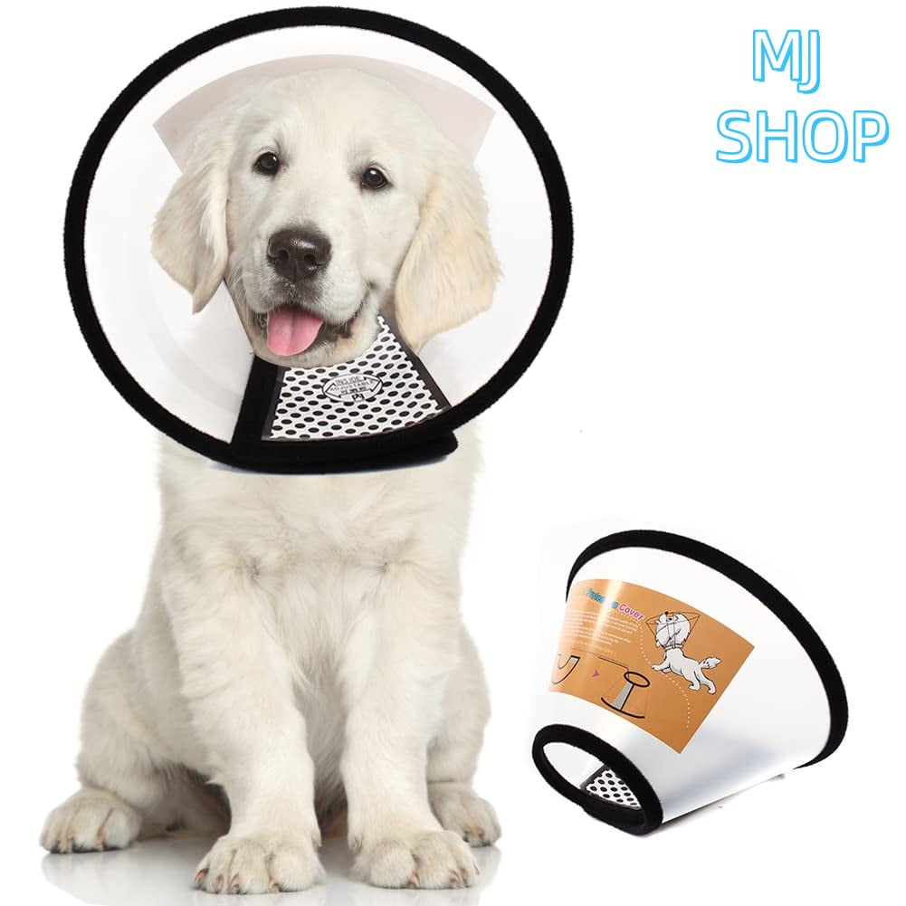 MJ SHOP Plastic Pet Recovery Collar | Adjustable Size | For Dogs & Cats ...