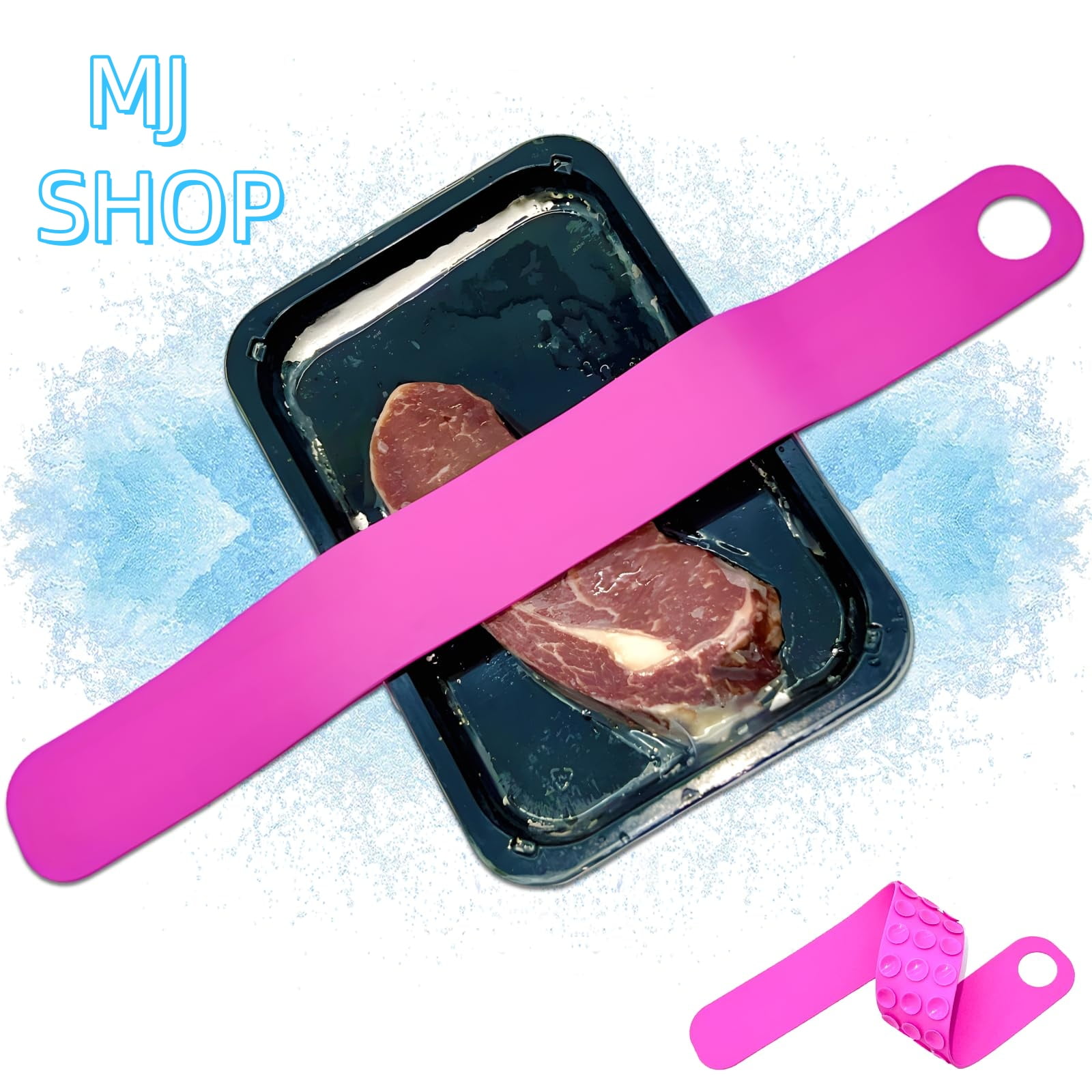 MJ SHOP Silicone Sink Defrosting Fixing Strap (Pink) | Defrosting Strap ...