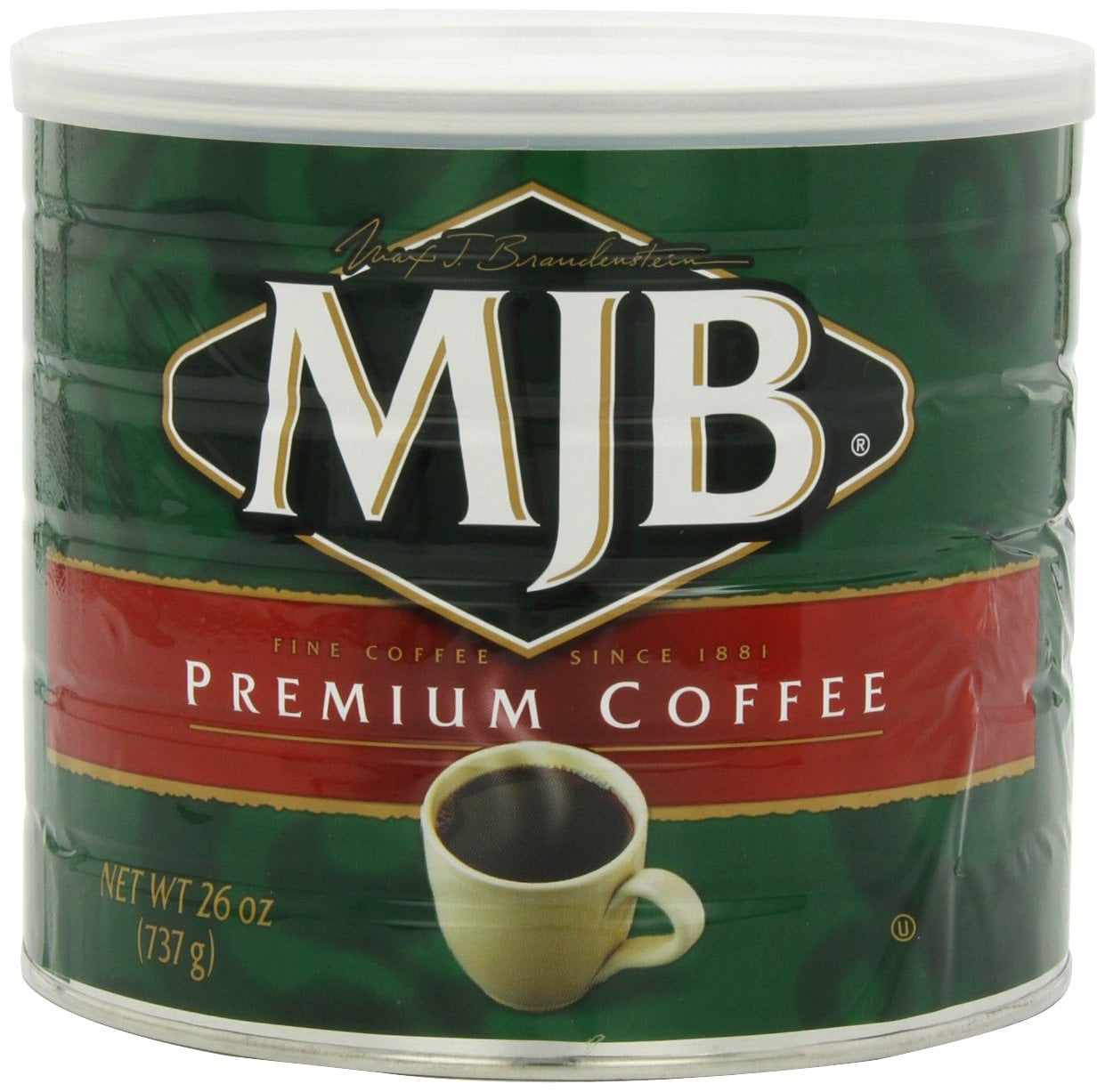 MJB Coffee, Premium Blend Ground Coffee, BSL1 Light Roast, 26 Ounce ...