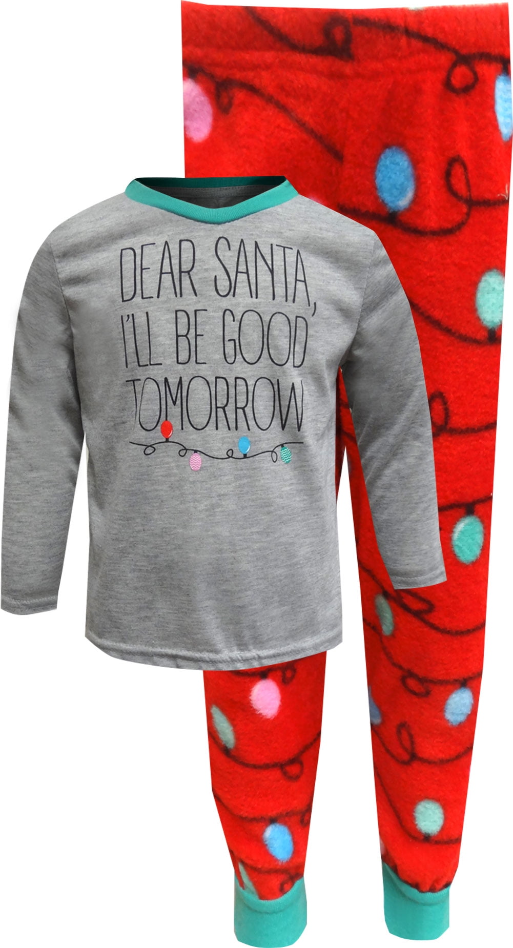 MJC Boys Dear Santa I'll Be Good Tomorrow Christmas Toddler Pajama (3T ...