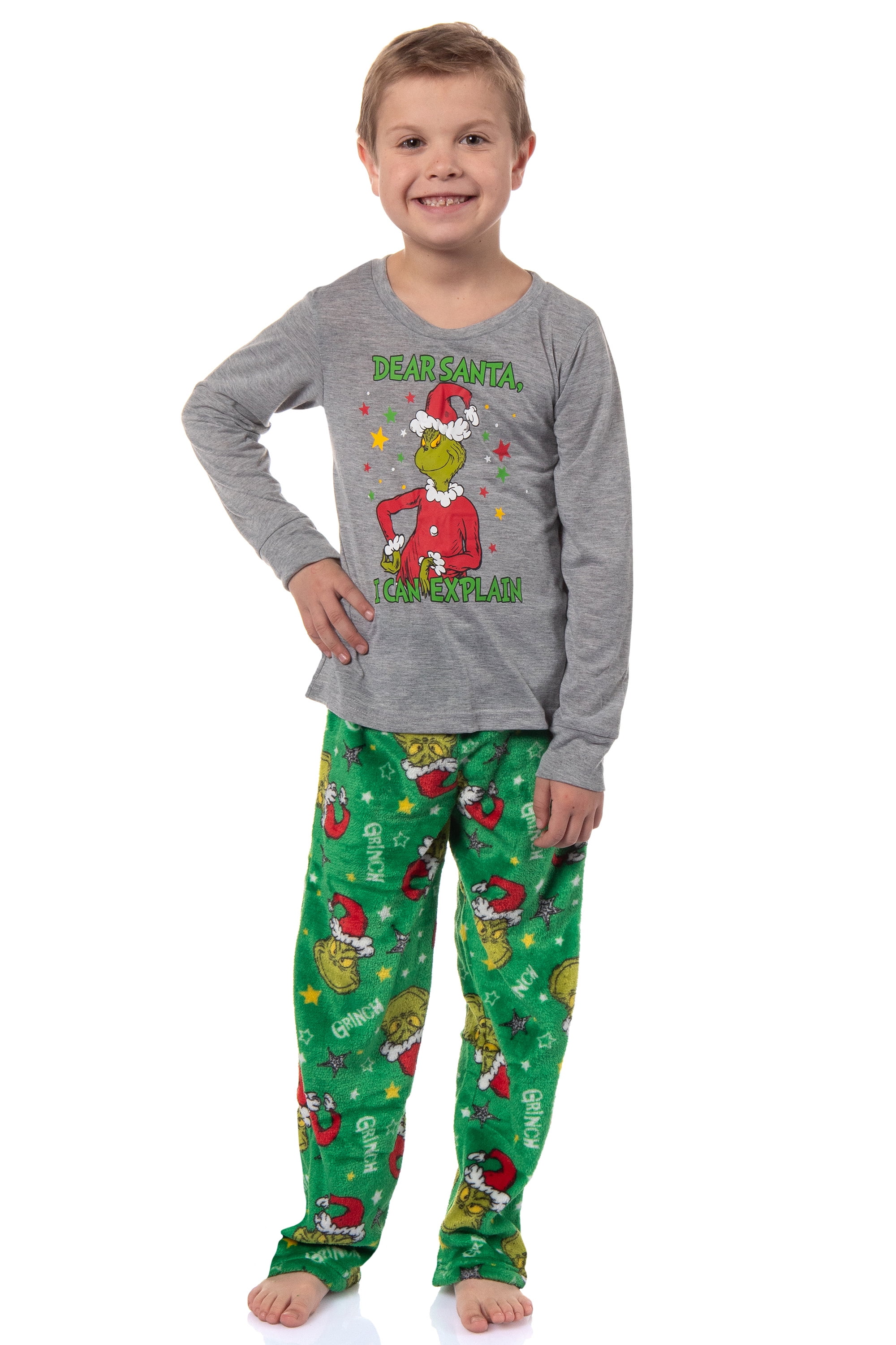 Dr. Seuss The Grinch Boys' Dear Santa, I Can Explain Kids Pajama Lounge ...