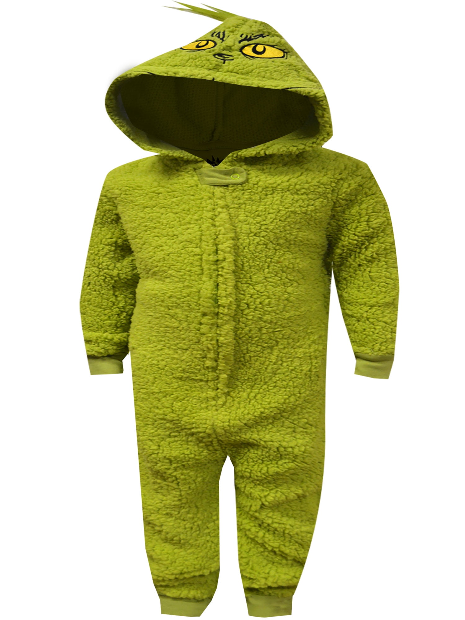 MJC Children Dr Seuss Unisex The Grinch Plush Sherpa Onesie Pajama (6 ...