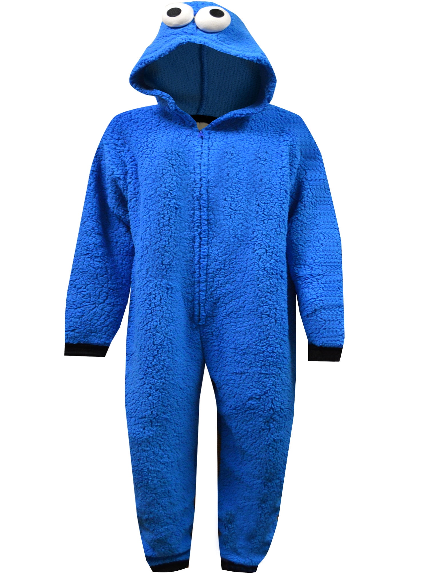 MJC International Mens Sesame Street Cookie Monster Hooded Union Suit ...