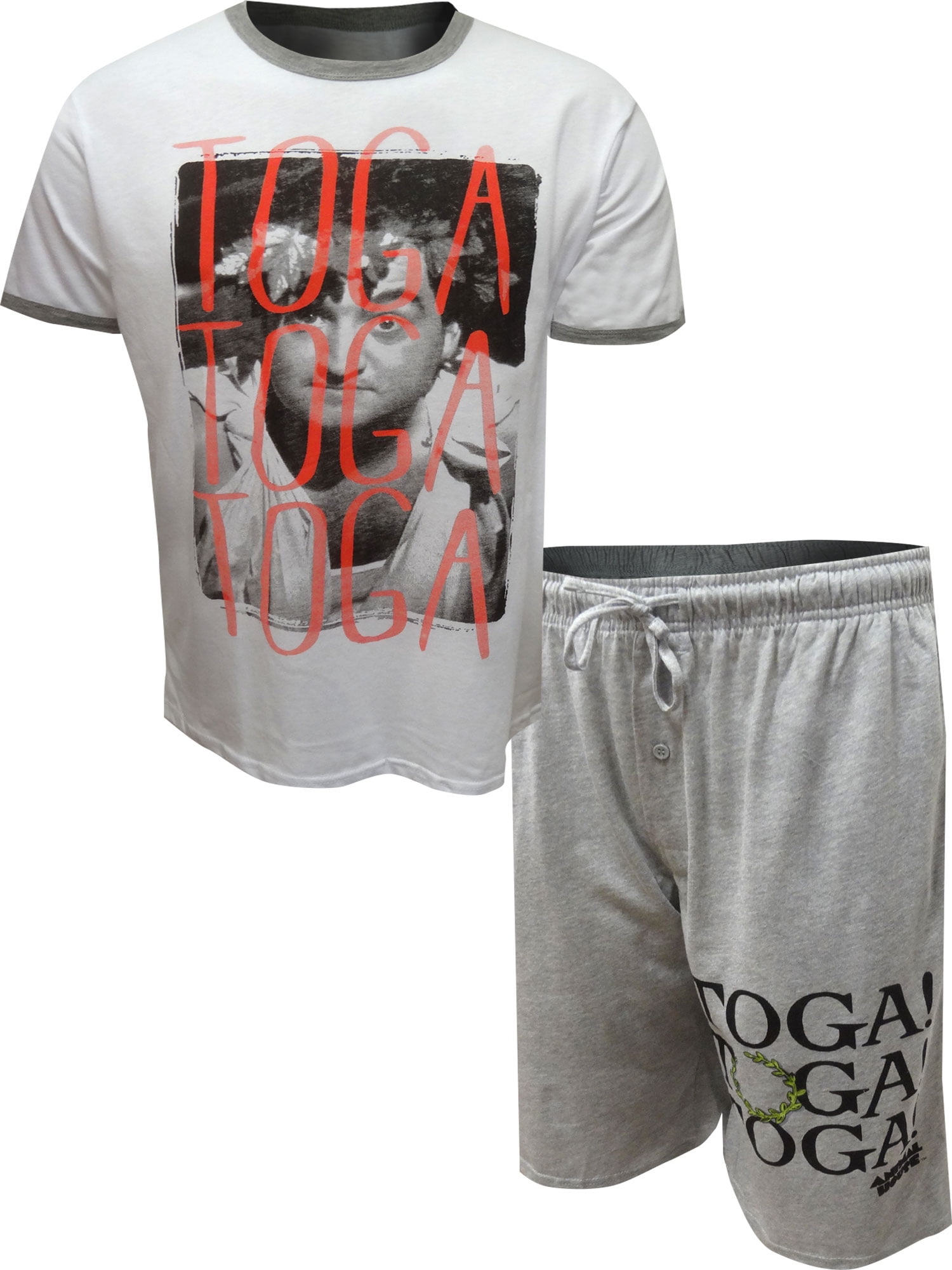 MJC Mens Animal House Bluto's Toga Party Pajamas with Sleep Shorts ...