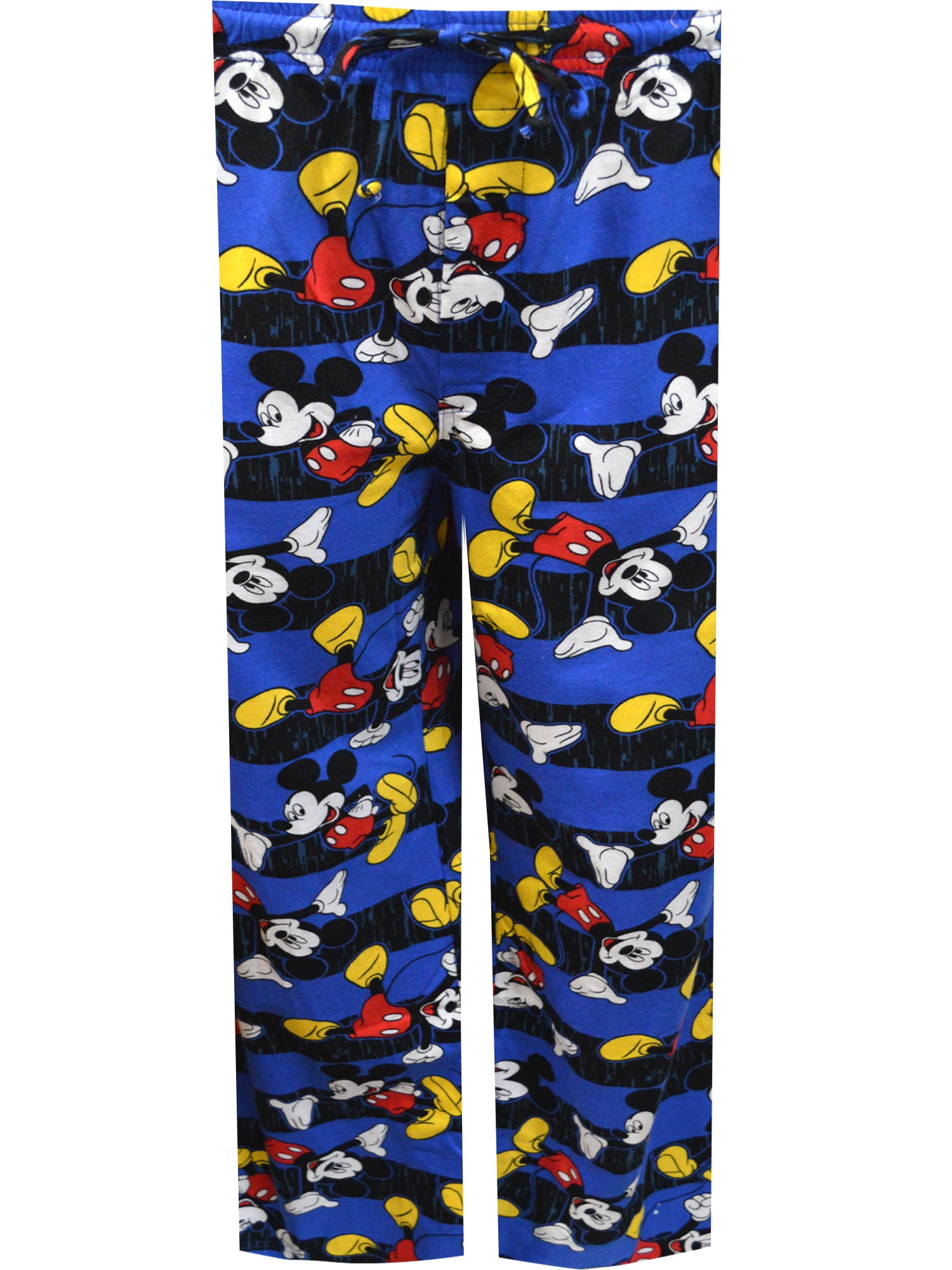 MJC Mens Disney Classic Mickey Mouse Striped Cotton Lounge Pants (Small ...