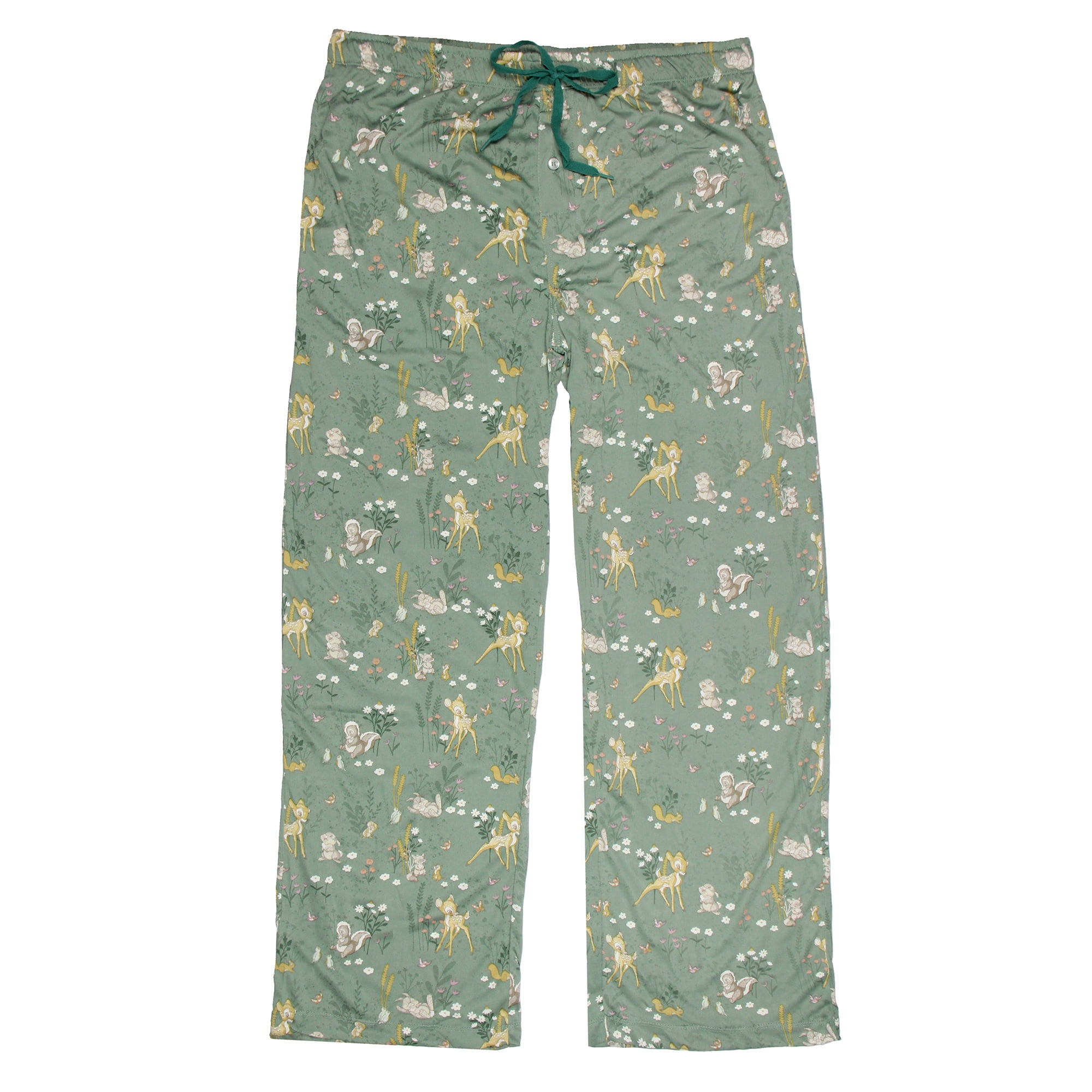Disney Adult Bambi and Friends Floral Allover Print Lounge Pajama Pants ...