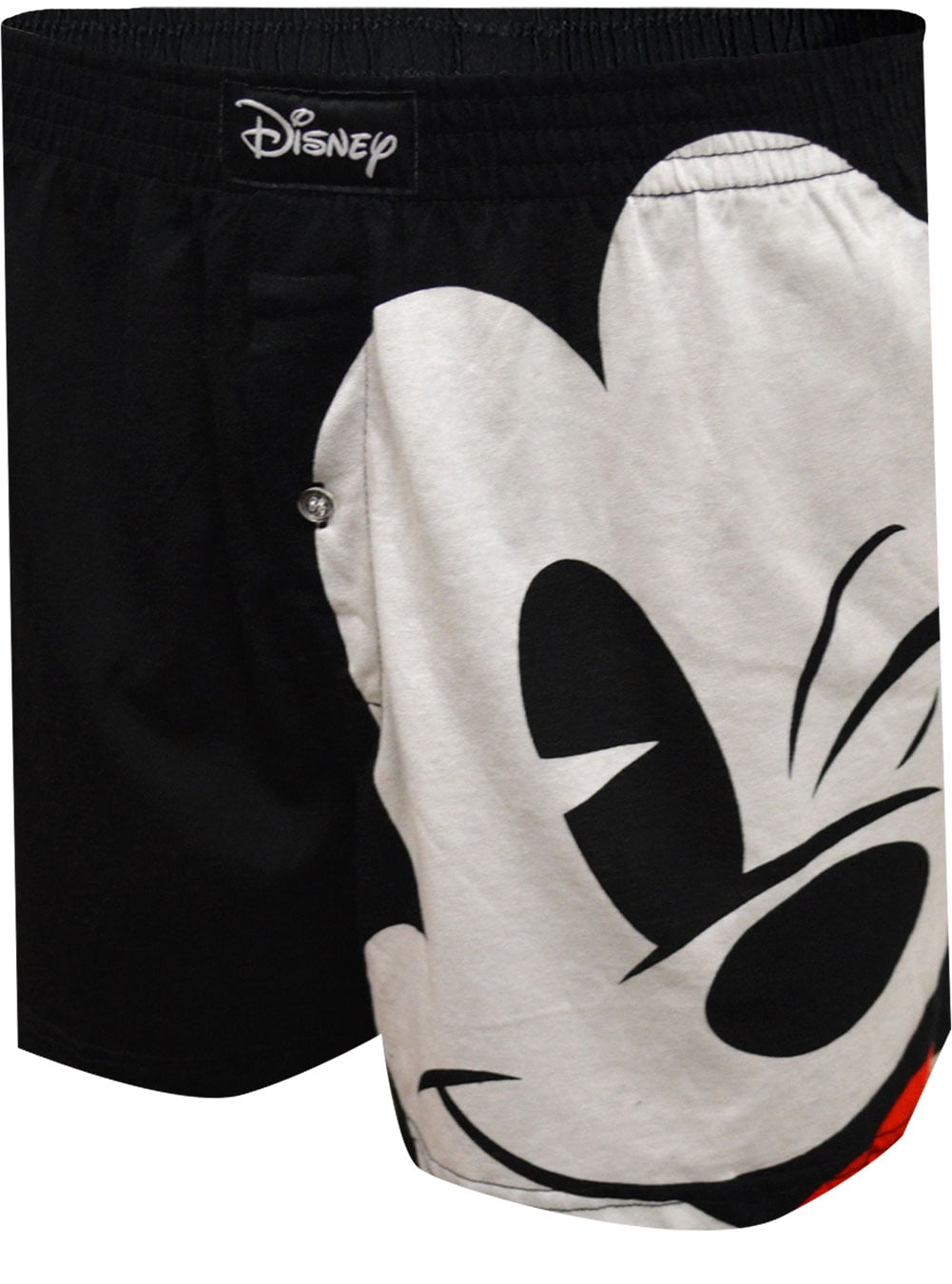 MJC Mens Disney's Mickey Mouse Big Wink Black Cotton Boxer Shorts ...