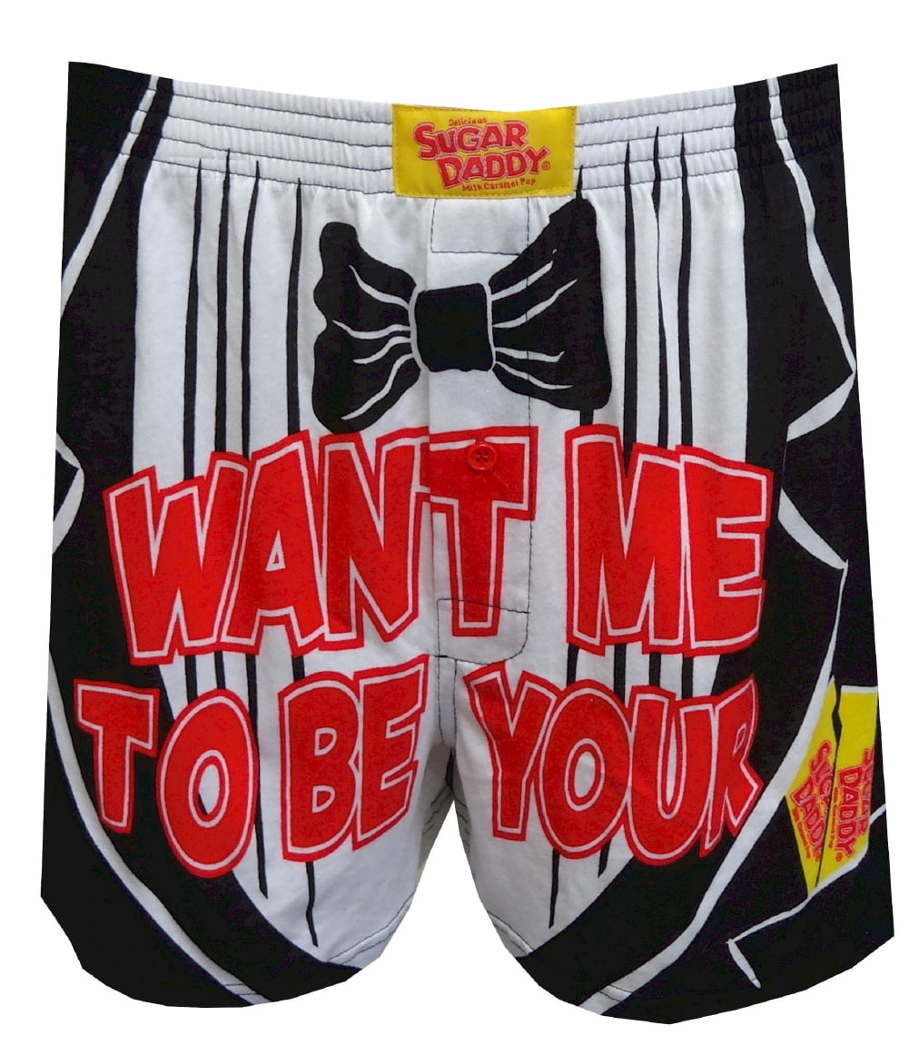 MJC Mens Let Me Be Your Sugar Daddy Tuxedo Boxer Shorts (Small ...
