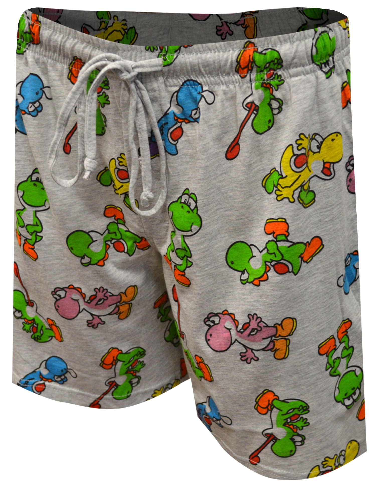 MJC Men's Nintendo Super Mario Yoshi Lounge Shorts, Cotton, Medium ...
