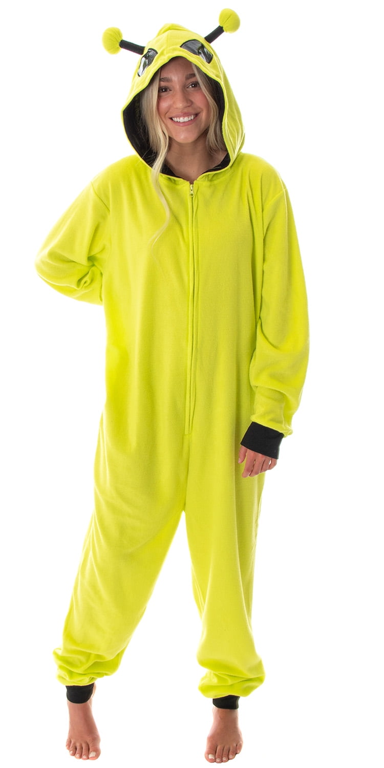 MJC Unisex Alien Novelty Costume Extremely Soft Full Body Union Suit ...
