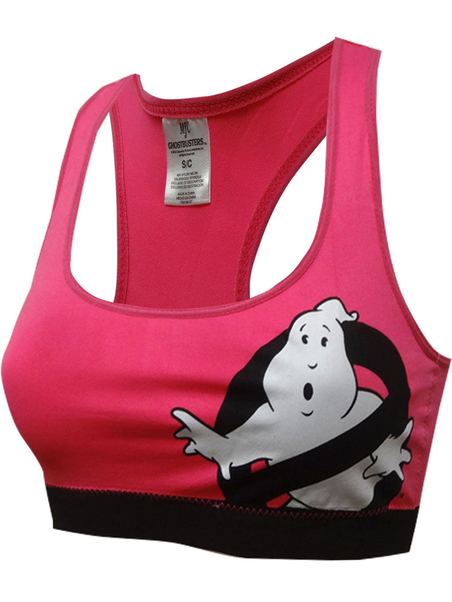 MJC Womens Ghostbusters Who You Gonna Call Racer Back Bra (Large ...