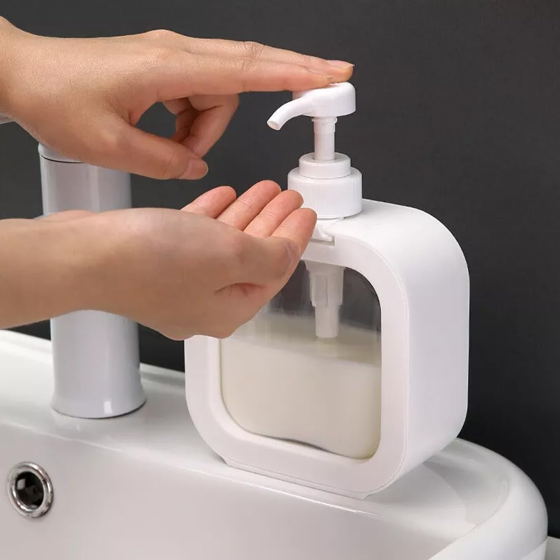 MJDJ CREATION 300ml Plastic Empty Hand Liquid Soap Dispenser Bottle ...