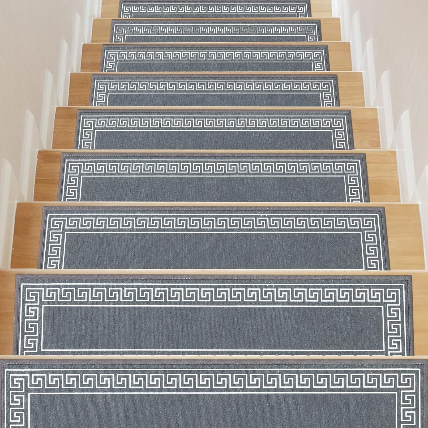 MJIAexp 15Pack Carpet Stair Treads for Wooden Steps Indoor 8"x30" Non ...