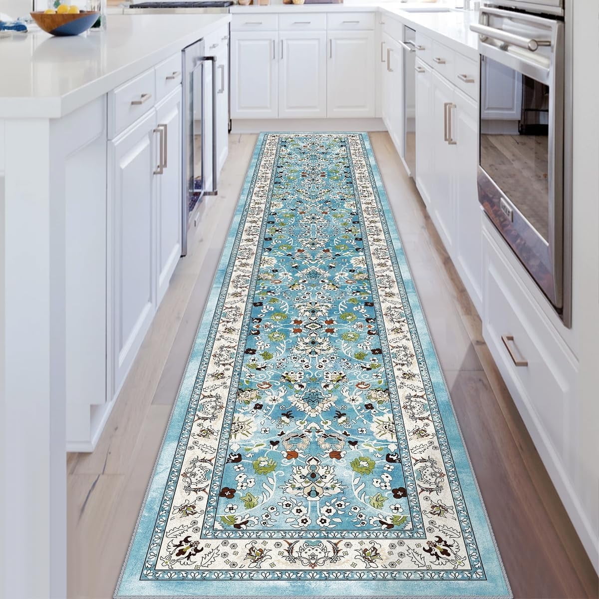 MJIAexp 2'x10' Boho Floral Kitchen Runner Rug Machine Washable Runner ...