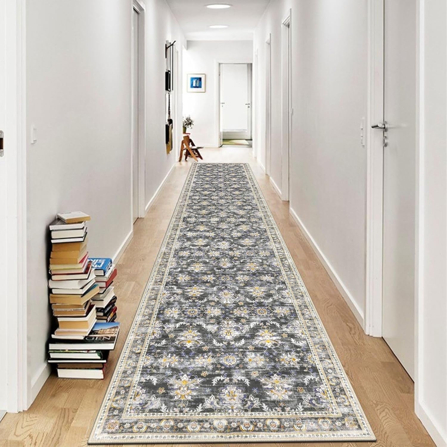 MJIAexp 2'x10' Boho Floral Kitchen Runner Rug Machine Washable Runner ...