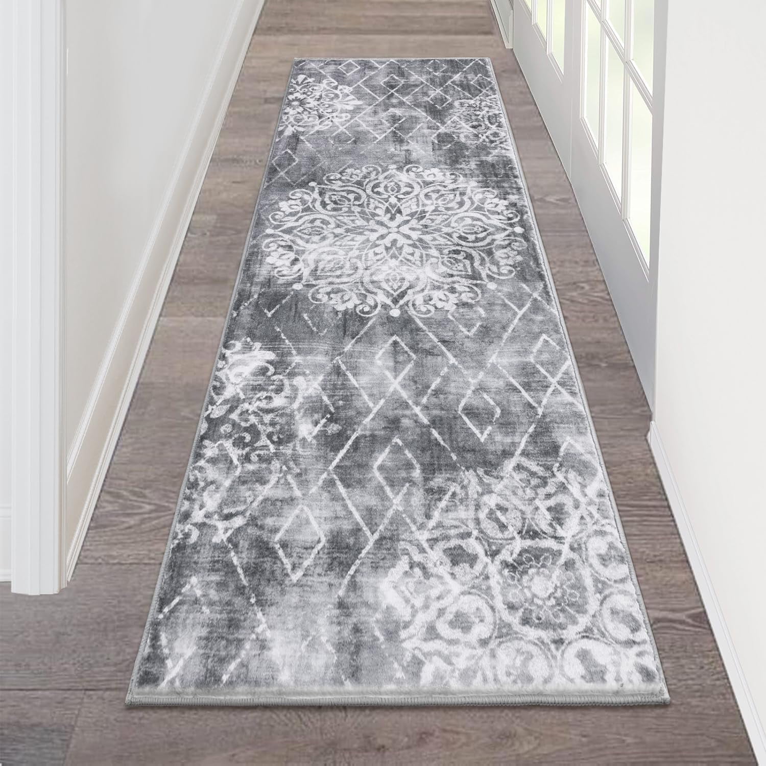 MJIAexp 2'x8' Boho Runner Rug Washable Vintage Distressed Hallway ...